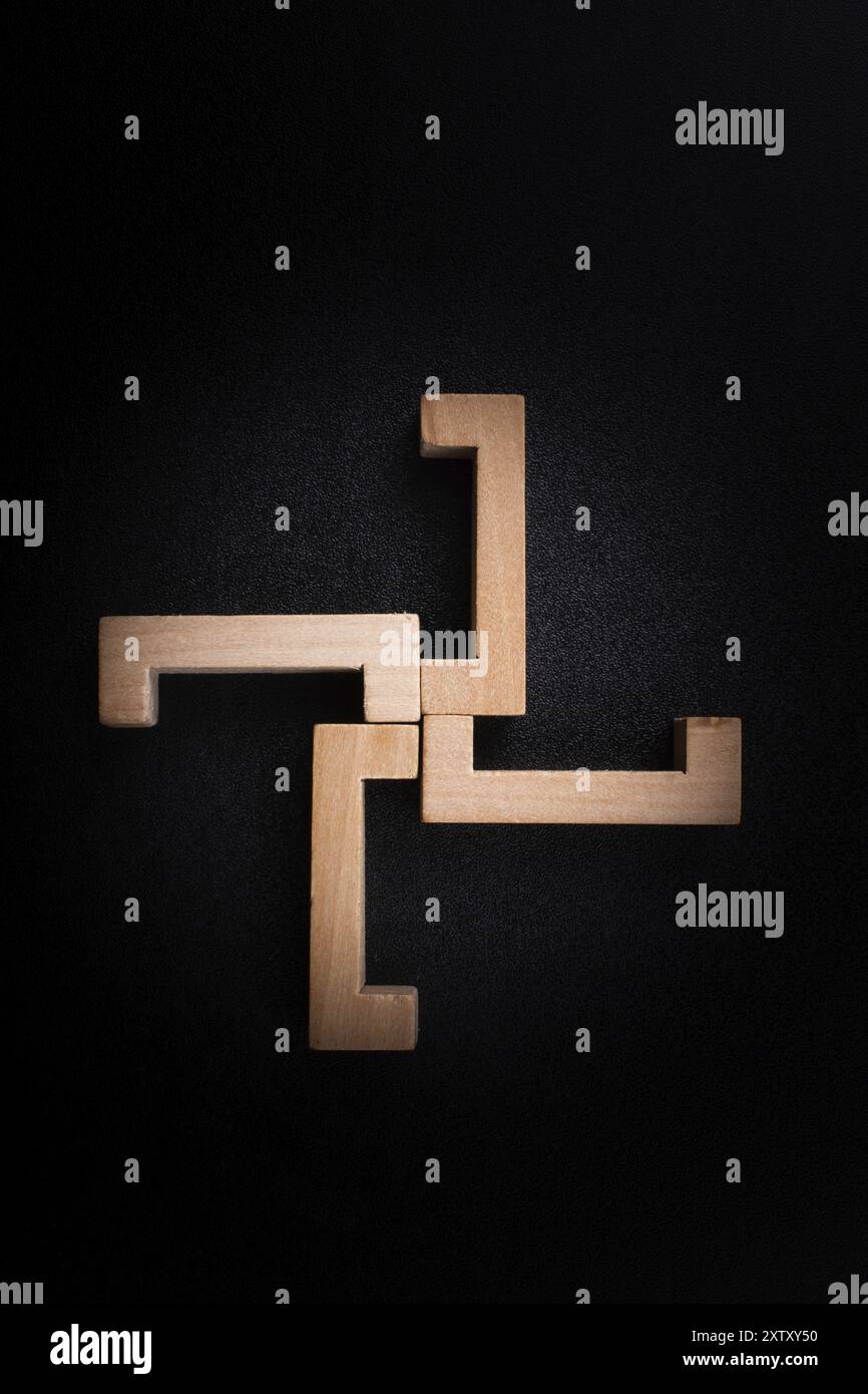 Swastik geometrical emblem of Nazi symbolism German Reich Stock Photo ...