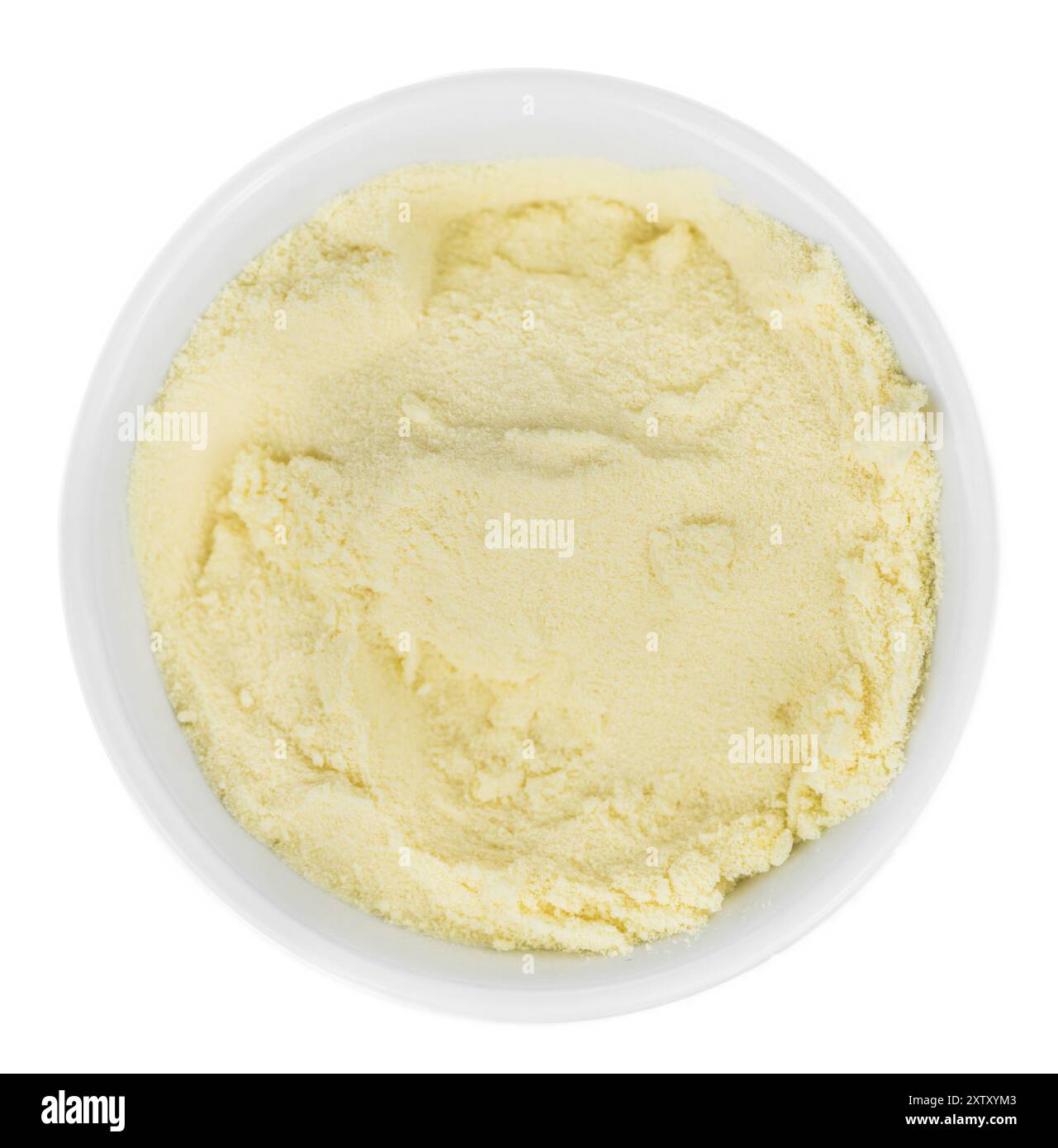Portion of fresh made Orange Powder as detailed close-up shot isolated ...