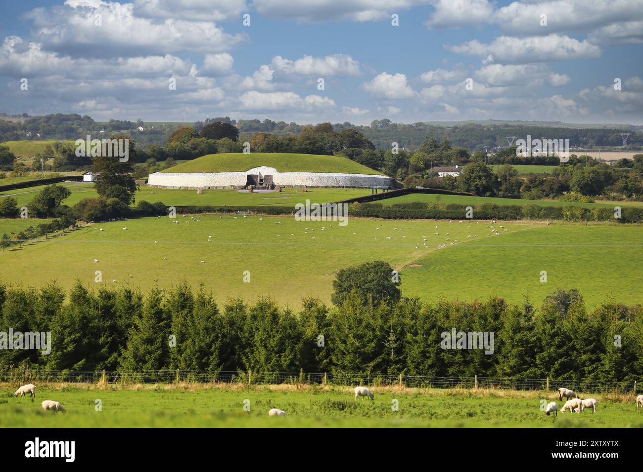 Newgrange, a prehistoric monument built during the Neolithic period ...