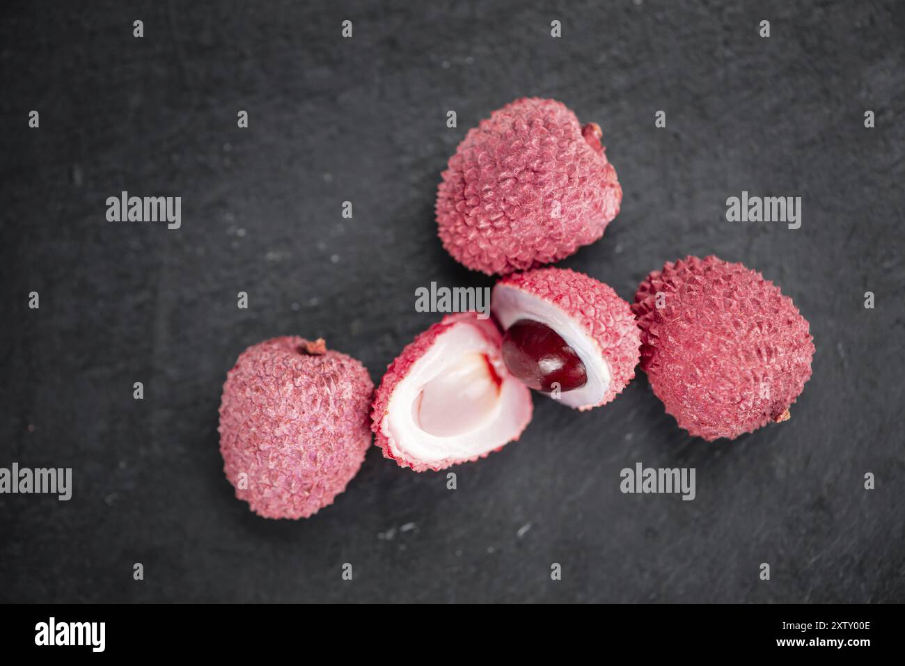 Litchis litchi chinensis on slate hi-res stock photography and images ...
