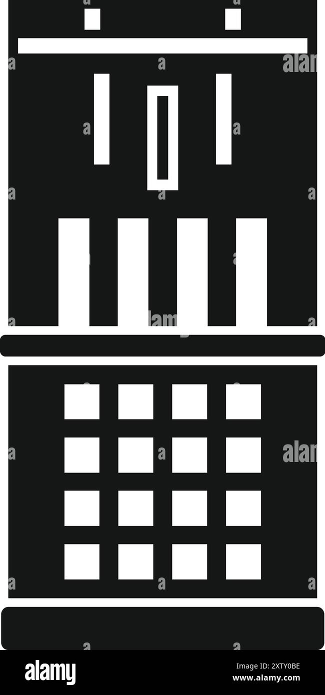 Tall square tower Stock Vector Images - Alamy