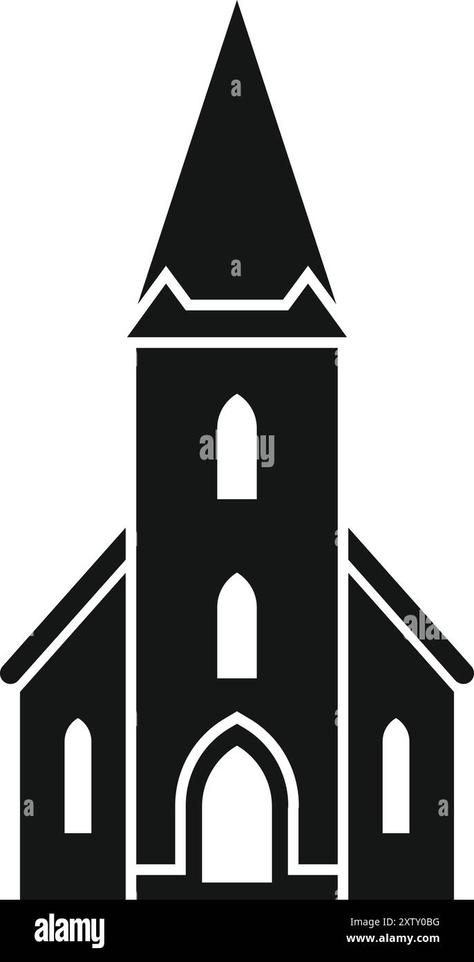 Christian church spire Stock Vector Images - Alamy