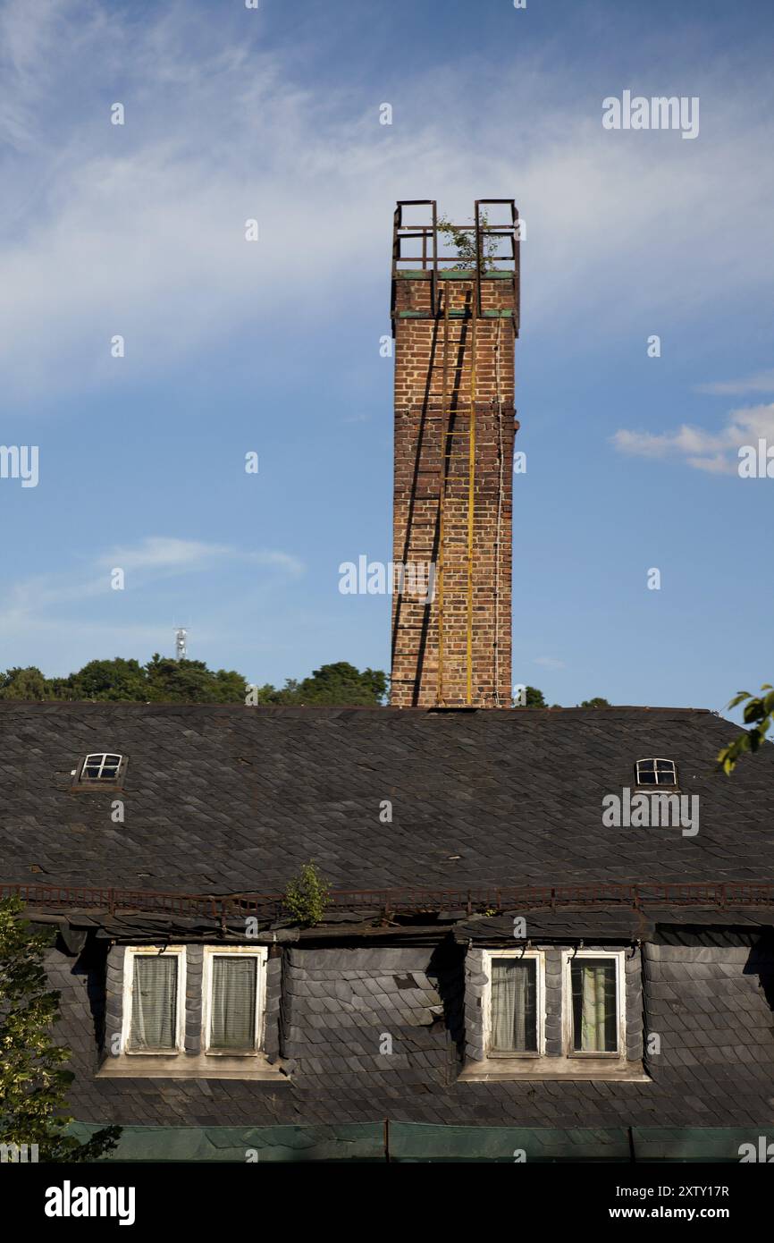 An old chimney on a ruin in Bad Lobenstein an old chimney on a ruin in ...