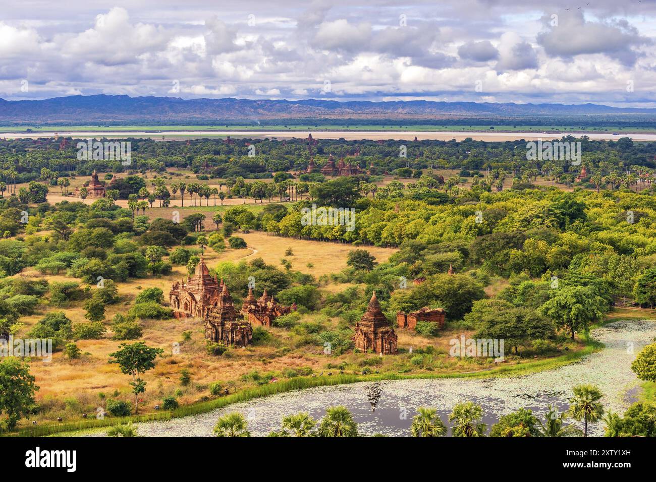 The old ruins in the landscape of Bagan Stock Photo - Alamy