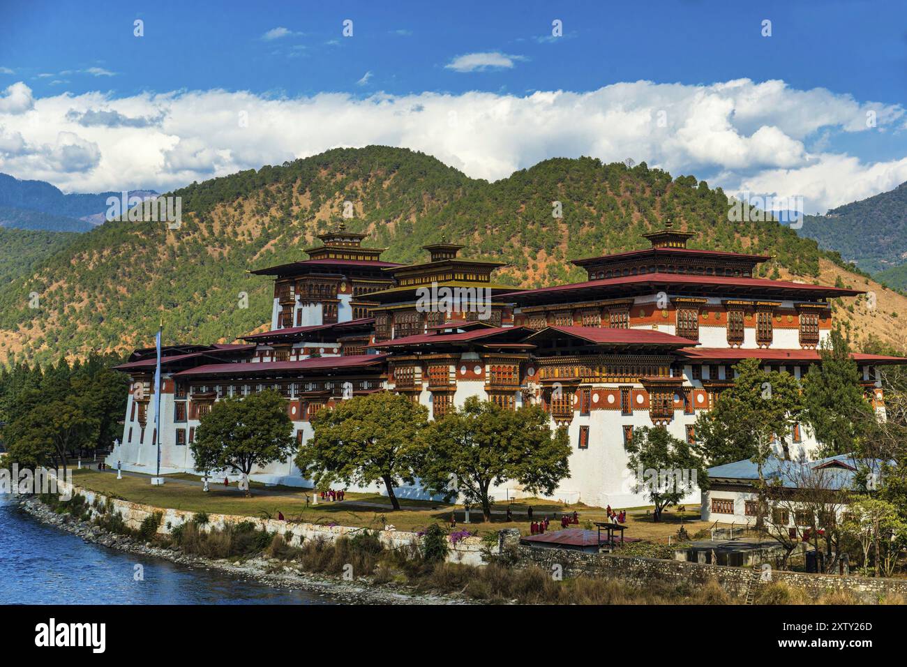 The Punakha Dzong Monastery in Bhutan Asia one of the largest monestary ...