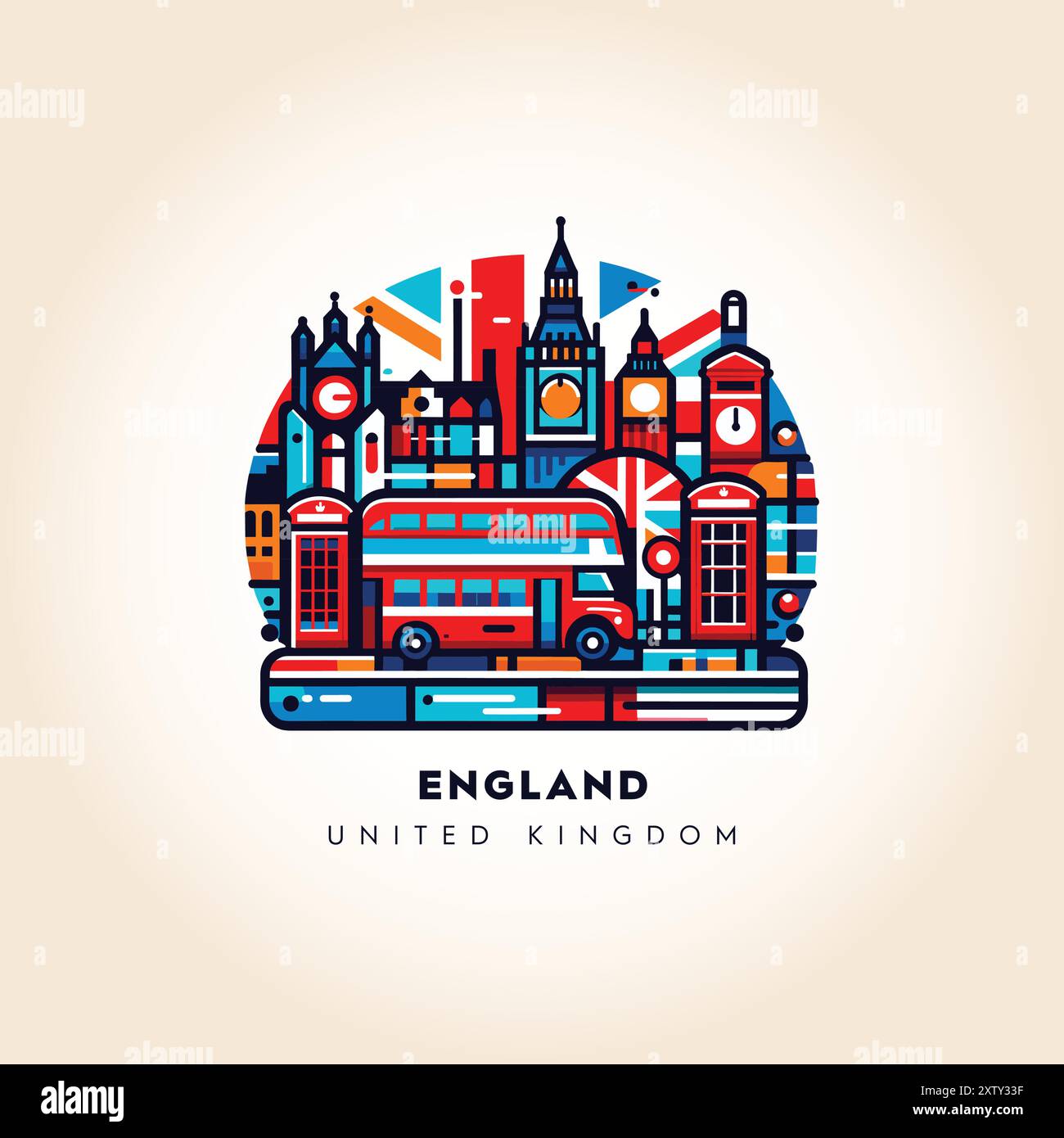 London skyline iconic vibrant Stock Vector Images - Alamy
