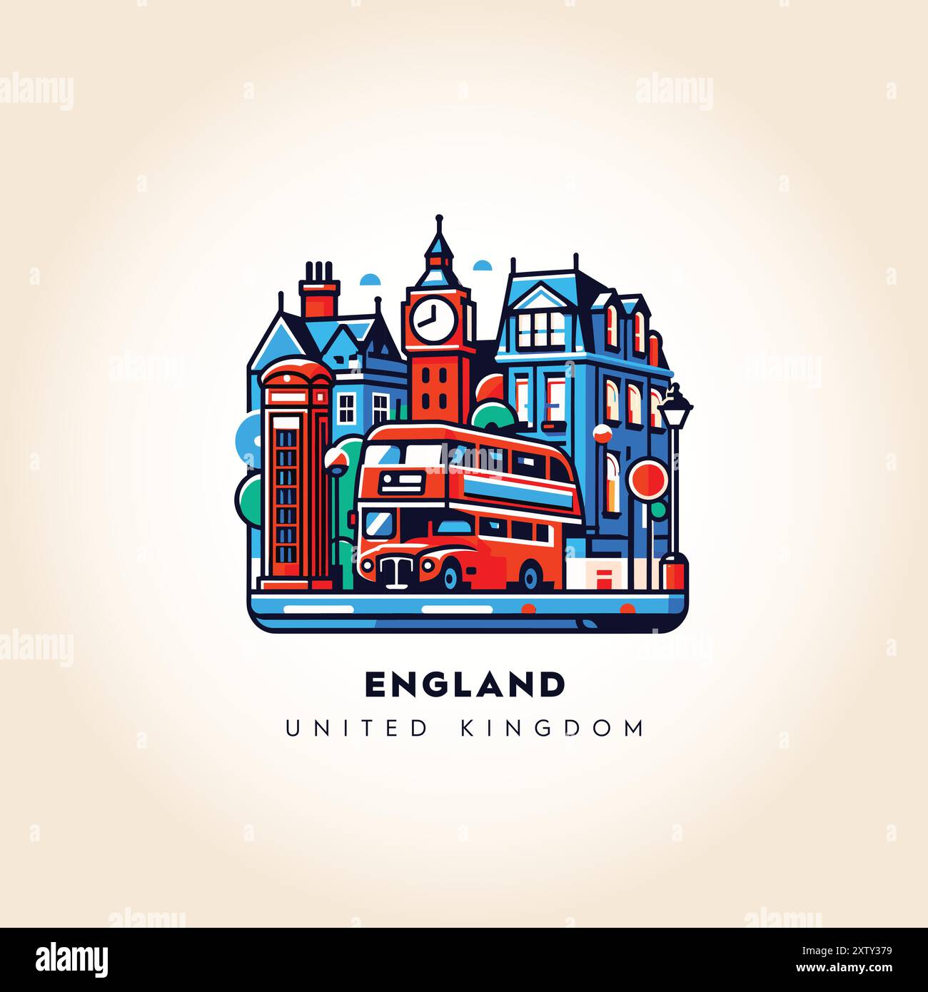London iconic art Stock Vector Images - Alamy