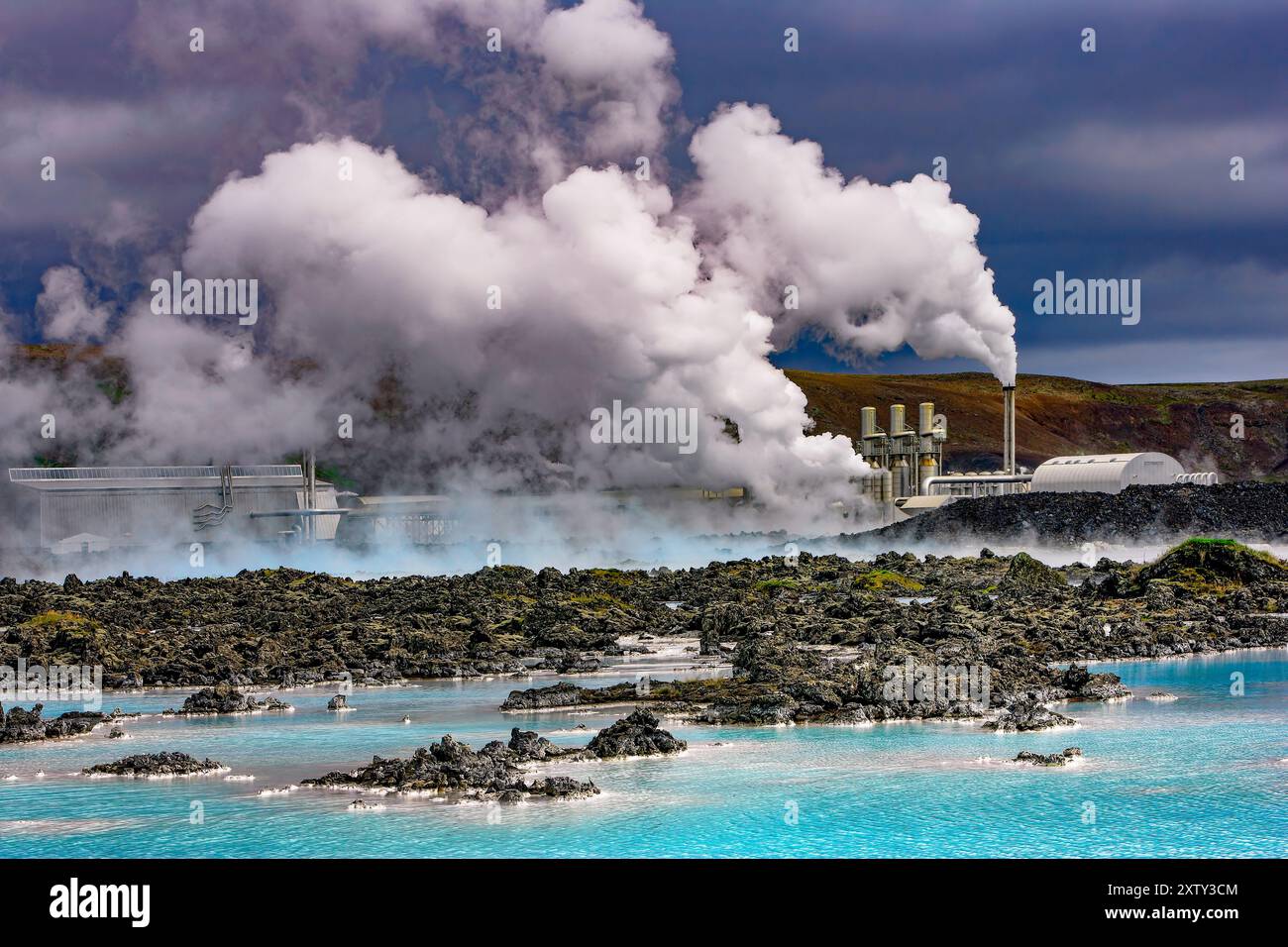 Blue Lagoon Geothermal Power Plant, Iceland Stock Photo - Alamy