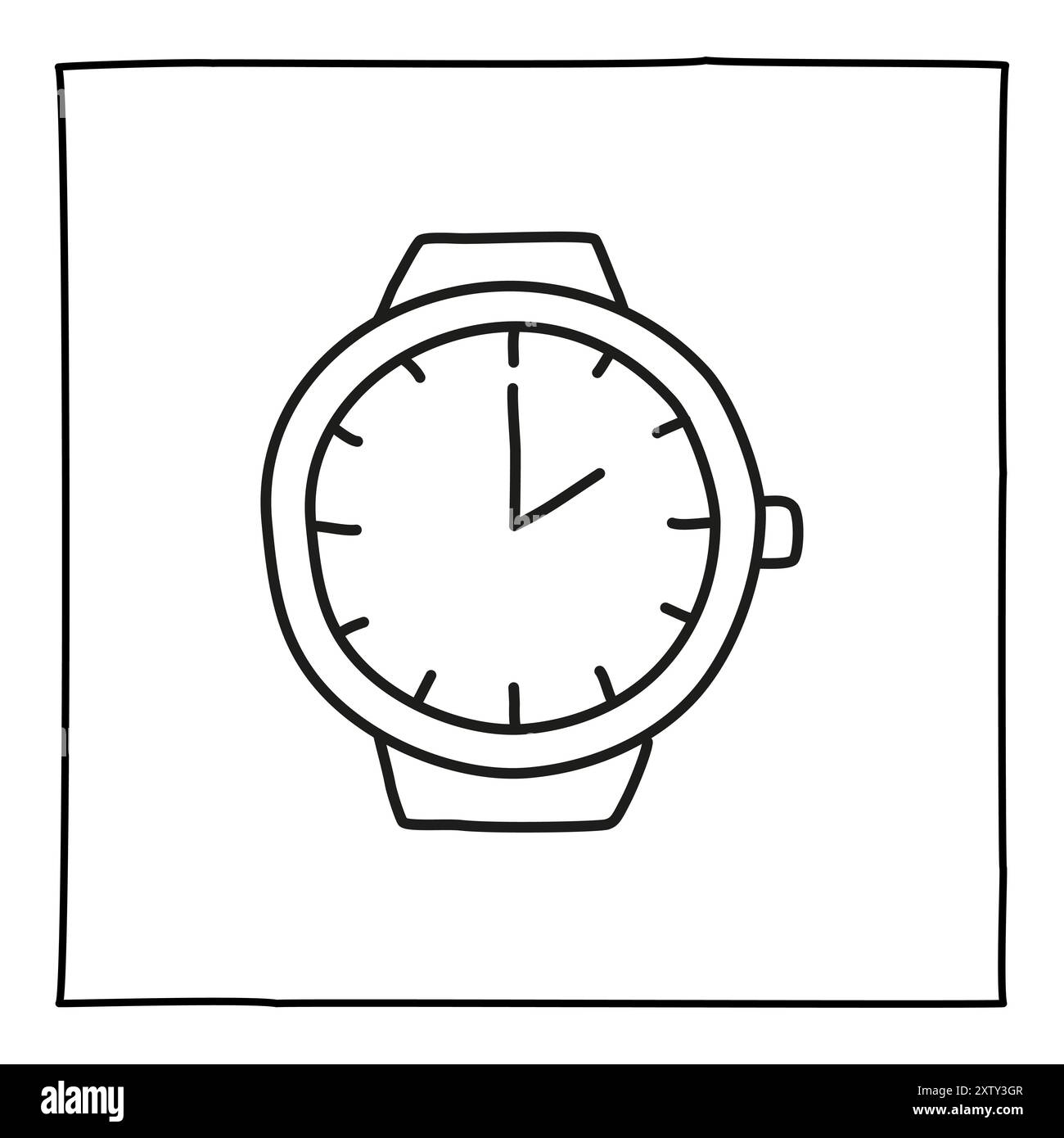 Cartoon wrist watch clock Cut Out Stock Images & Pictures - Alamy