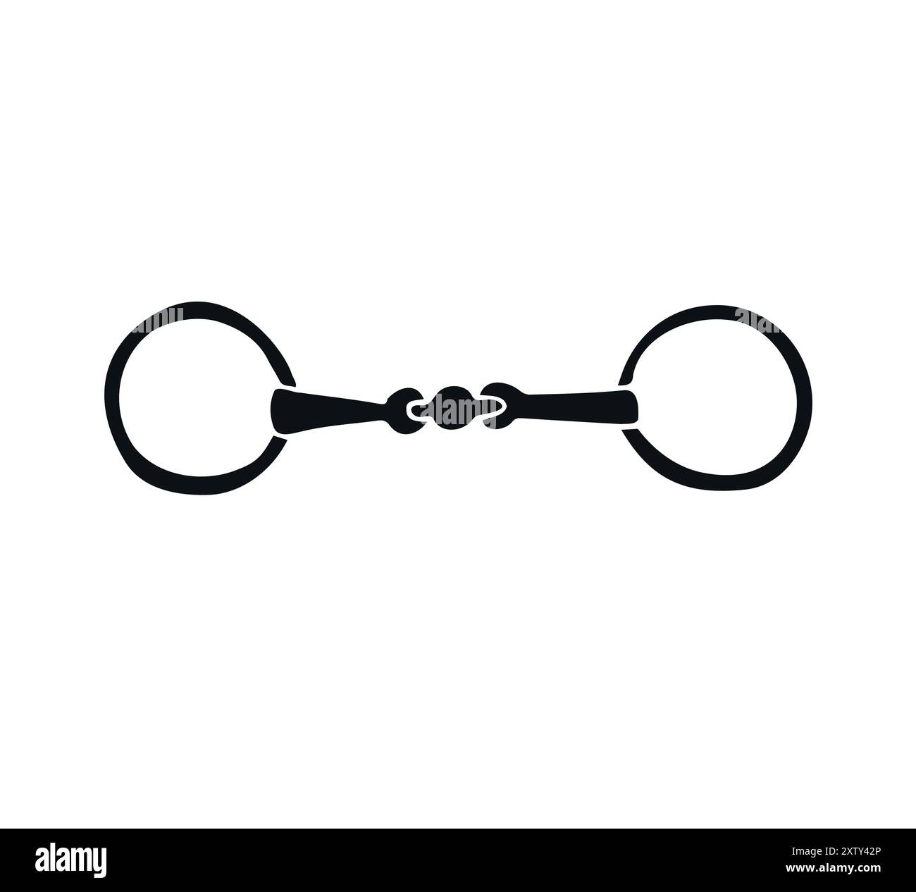 Vector hand drawn doodle sketch horse equestrian bit isolated on white background Stock Vector ...