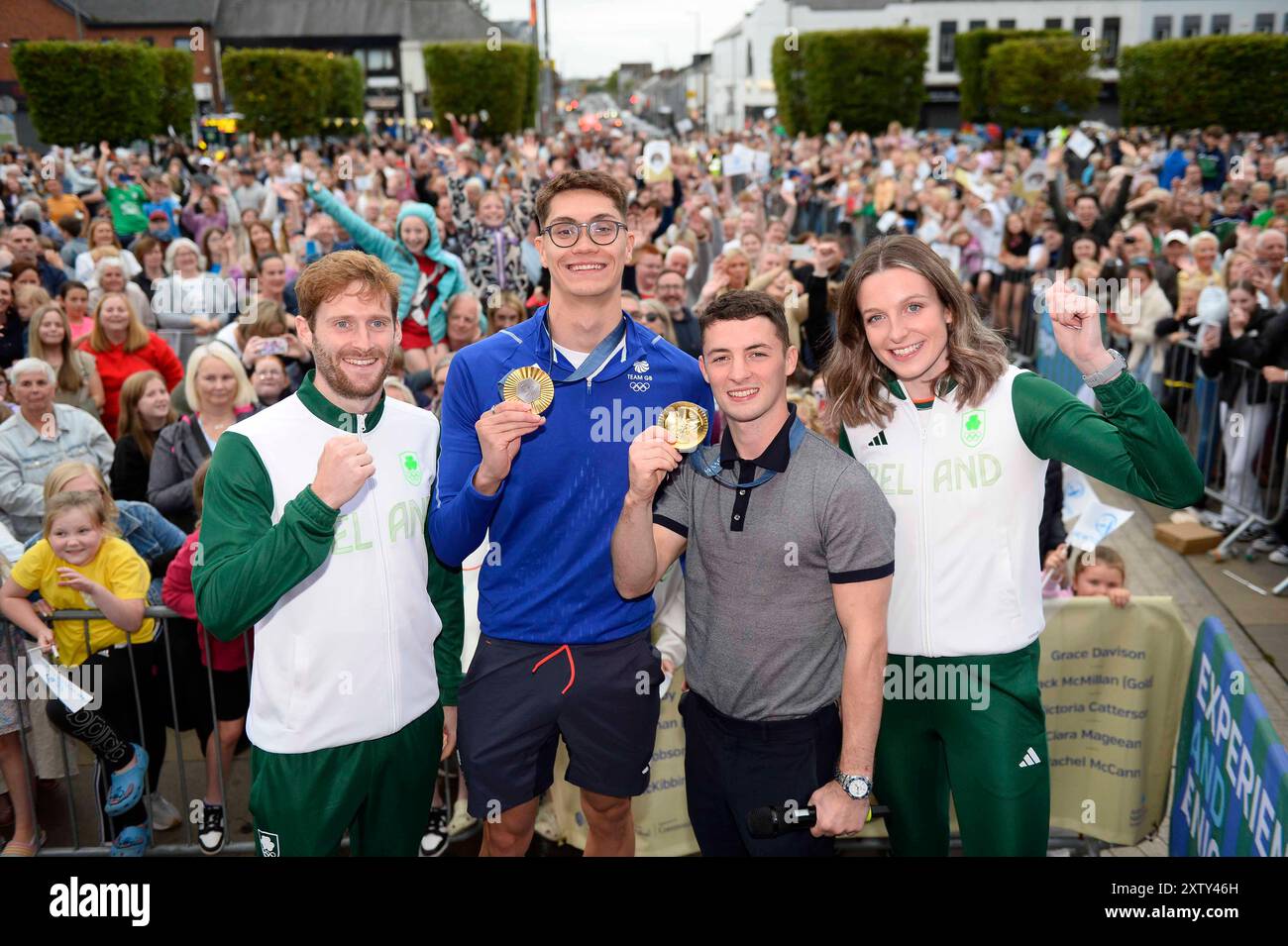 (left-right) Irish international hockey player Michael Robson, Olympic ...
