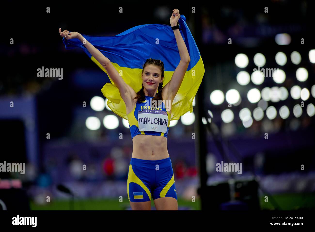 PARIS, FRANCE - 4 AUGUST, 2024: MAHUCHIKH Yaroslava, Women's High Jump ...