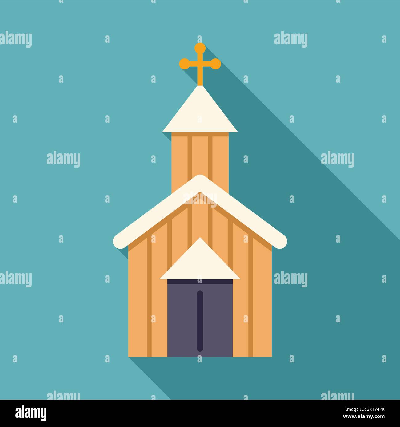 Small wooden chapel building Stock Vector Images - Alamy