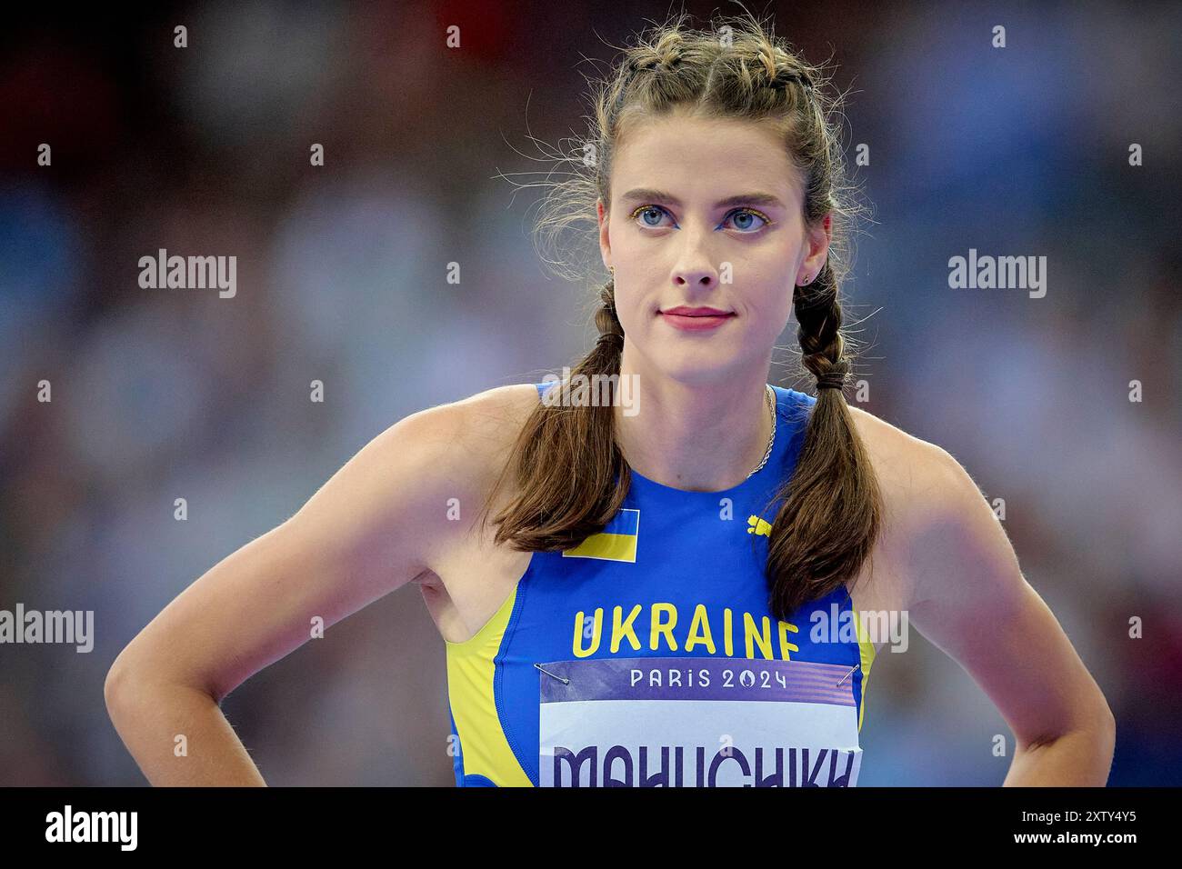 PARIS, FRANCE - 4 AUGUST, 2024: MAHUCHIKH Yaroslava, Women's High Jump ...
