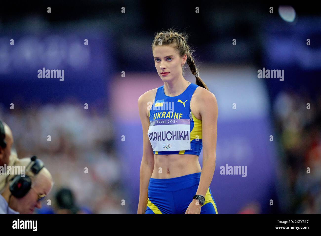PARIS, FRANCE - 4 AUGUST, 2024: MAHUCHIKH Yaroslava, Women's High Jump ...