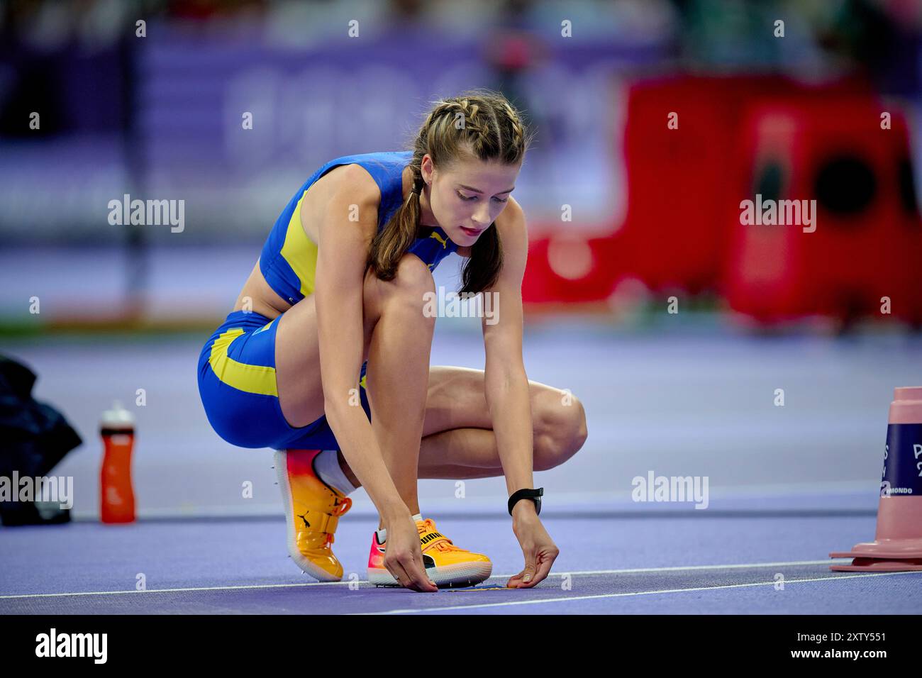 PARIS, FRANCE - 4 AUGUST, 2024: MAHUCHIKH Yaroslava, Women's High Jump ...