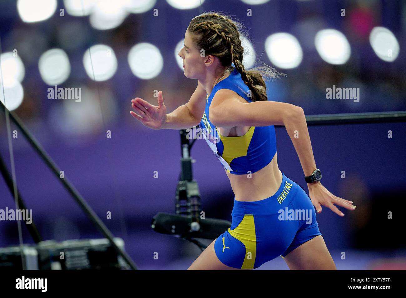 PARIS, FRANCE - 4 AUGUST, 2024: MAHUCHIKH Yaroslava, Women's High Jump ...