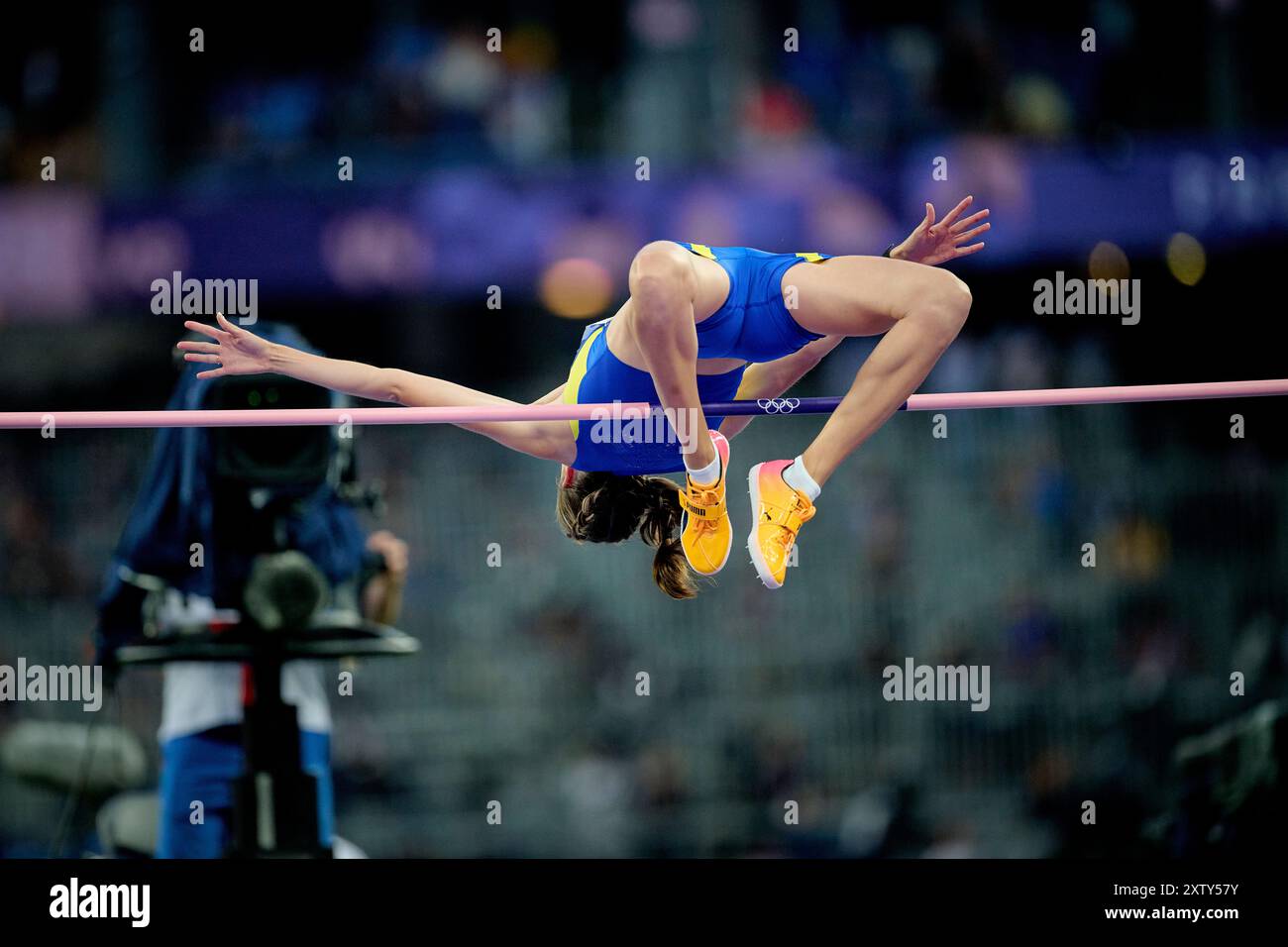 PARIS, FRANCE - 4 AUGUST, 2024: MAHUCHIKH Yaroslava, Women's High Jump ...