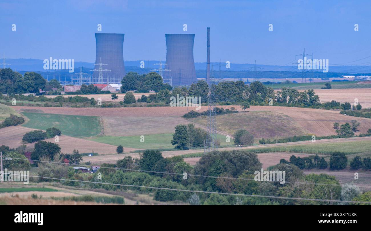 16.08.2024, xblx, AKW Grafenrheinfeld, Sprengung der Kühltürme, emwirt ...