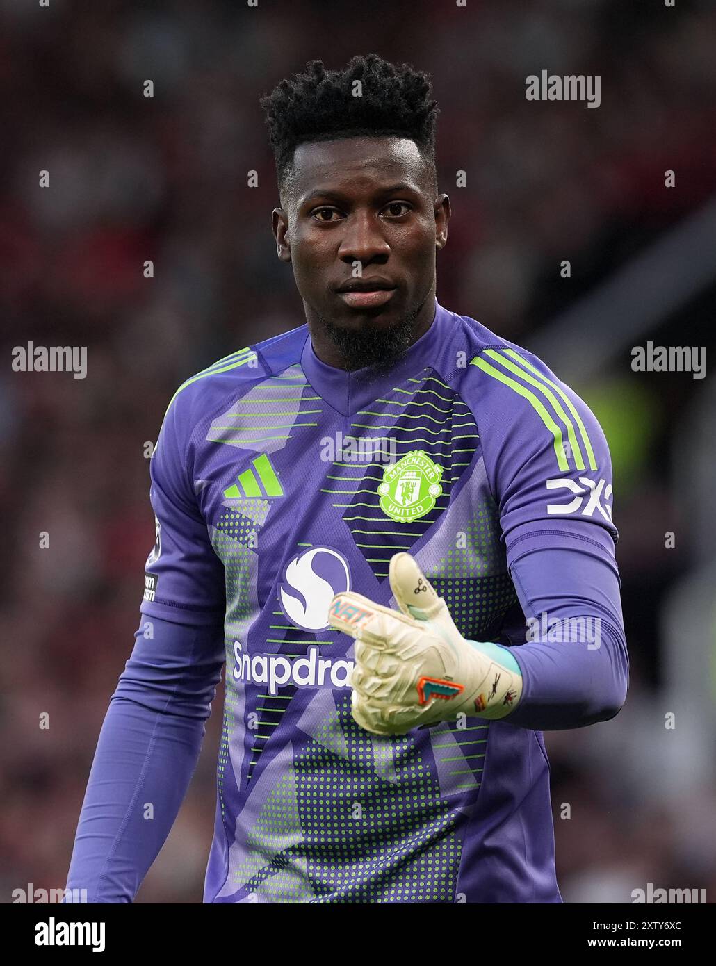 Manchester United goalkeeper Andre Onana during the Premier League ...
