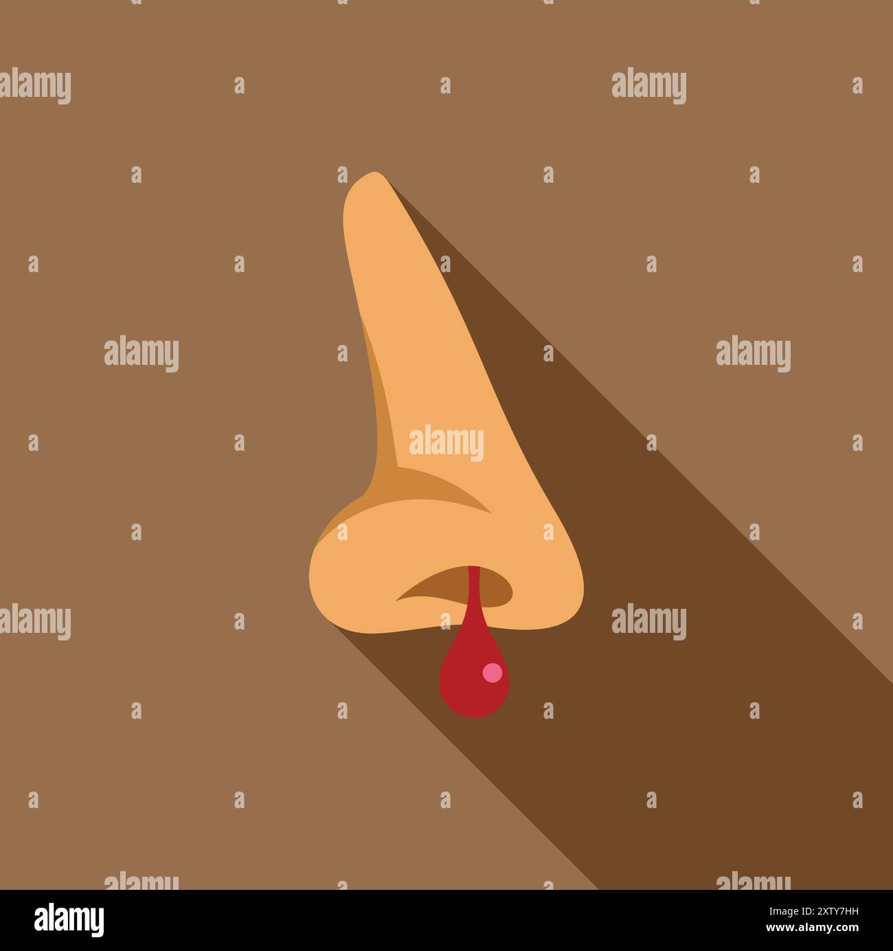 Blood nose bleeding Stock Vector Images - Alamy