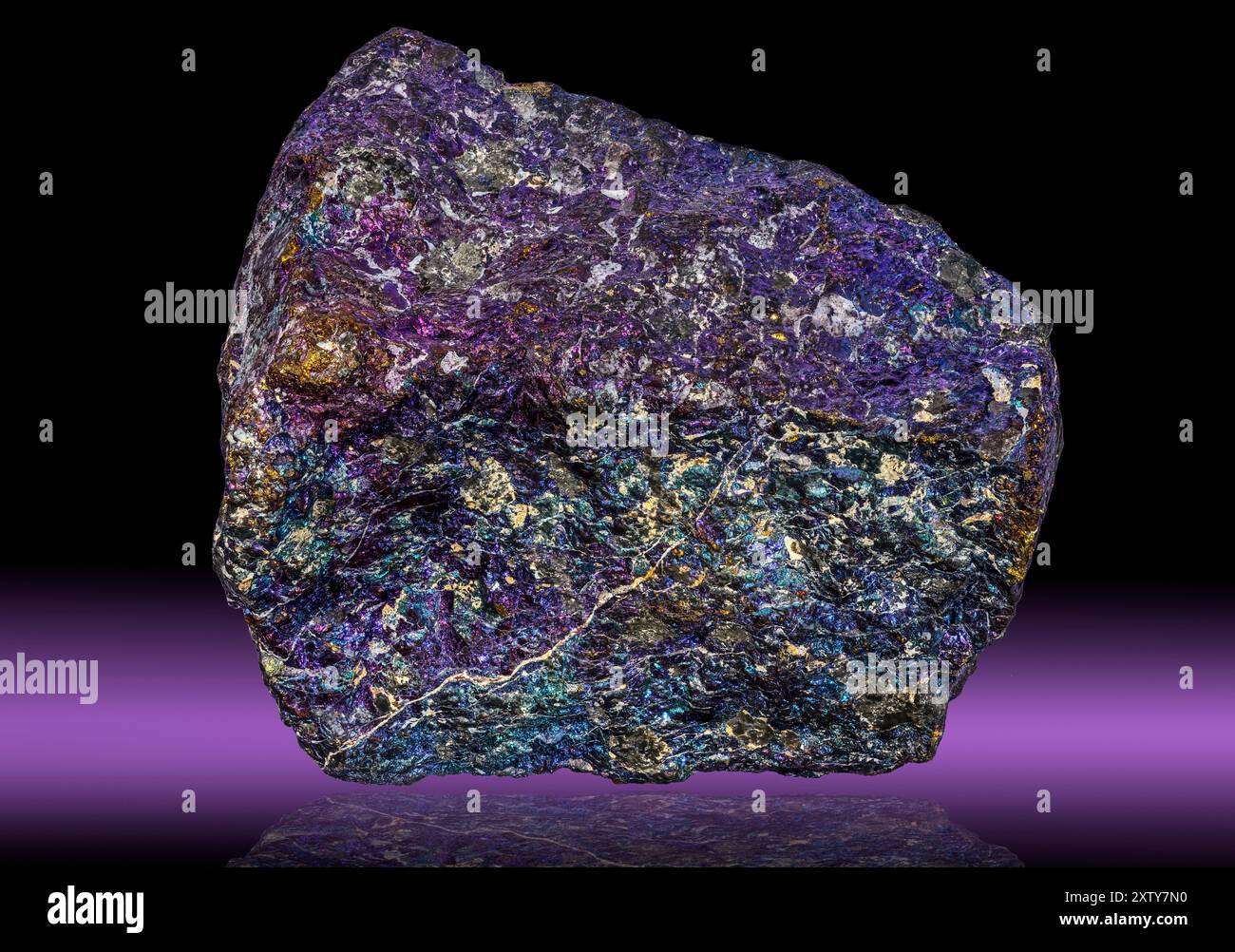 Peacock Copper, also Bornite, Montana Stock Photo - Alamy