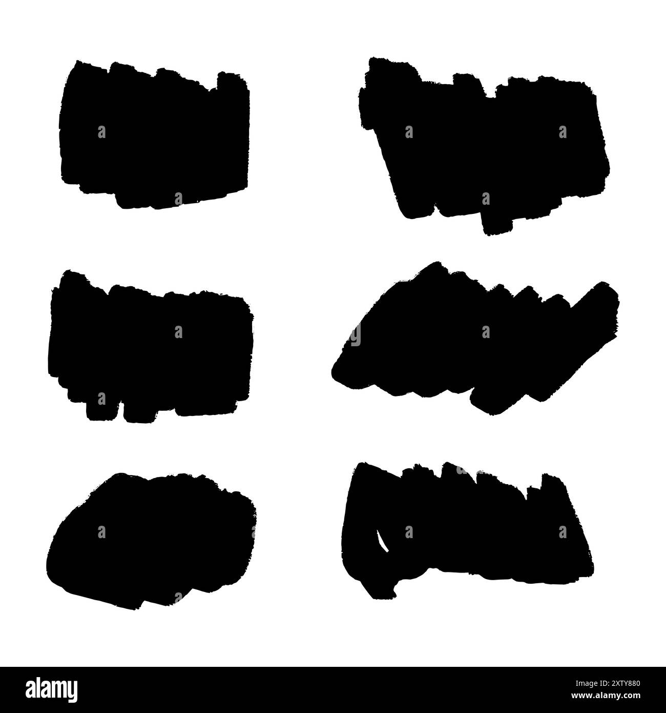 Set of different hand drawn, vector strokes Stock Vector Image & Art ...