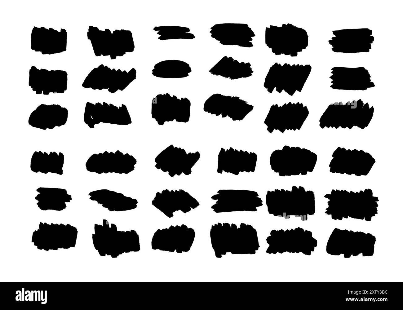 Set of different hand drawn, vector strokes Stock Vector Image & Art ...