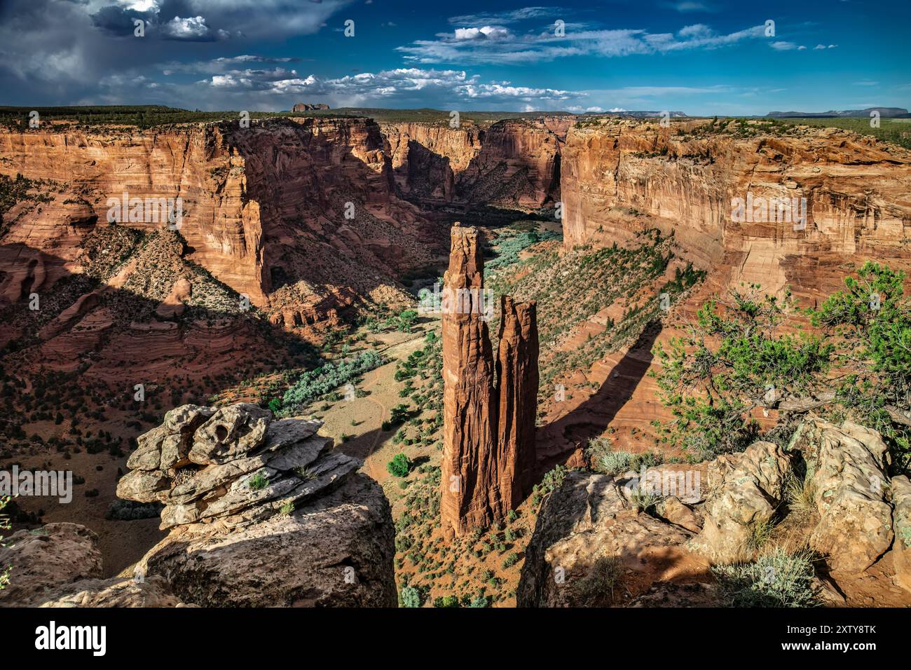 Spider Rock - Canyon de Chelly National Monument, Arizona Stock Photo ...