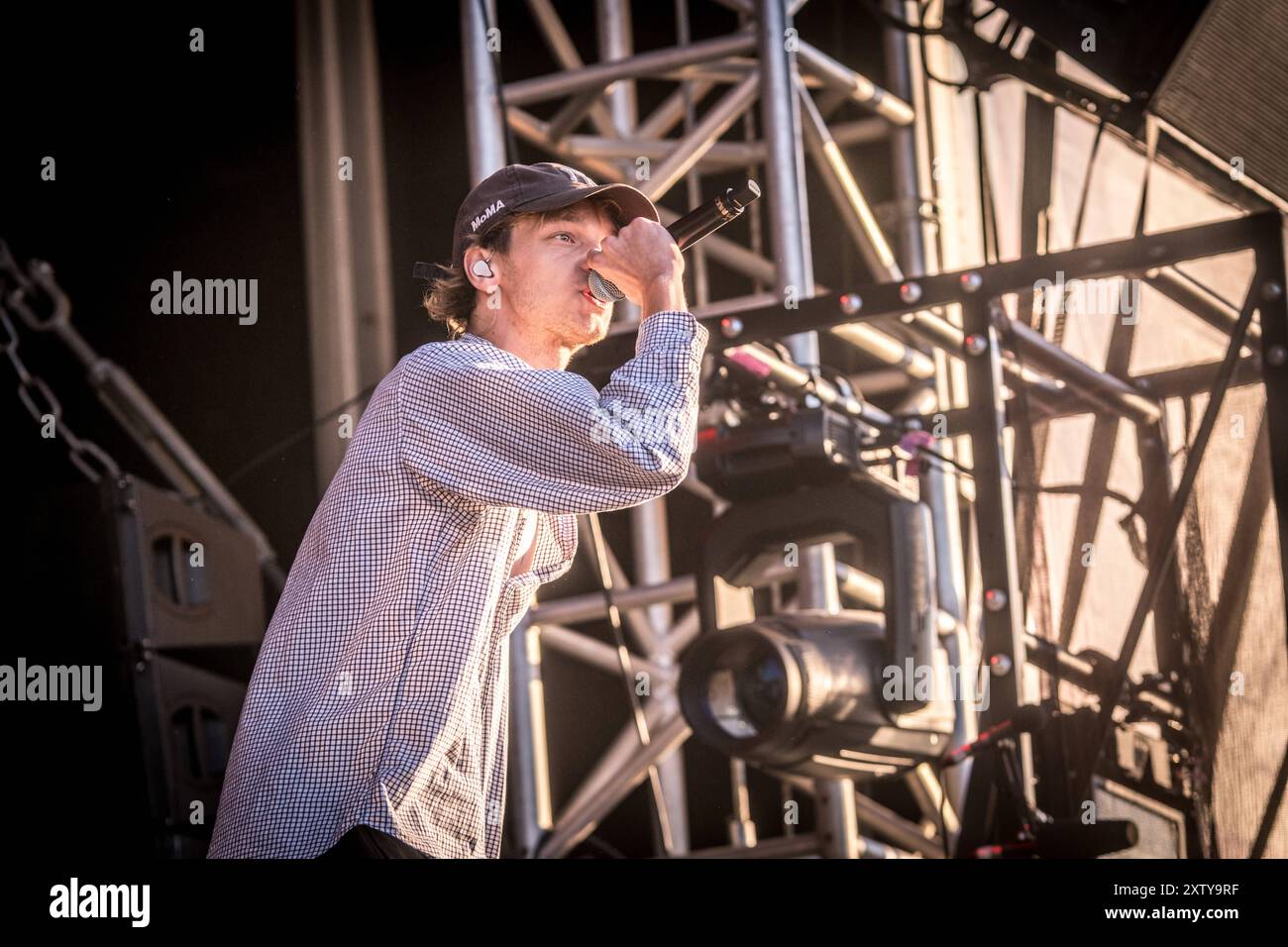 Der deutsche Rapper Makko Christoph Makowski auf dem Highfield Festival ...