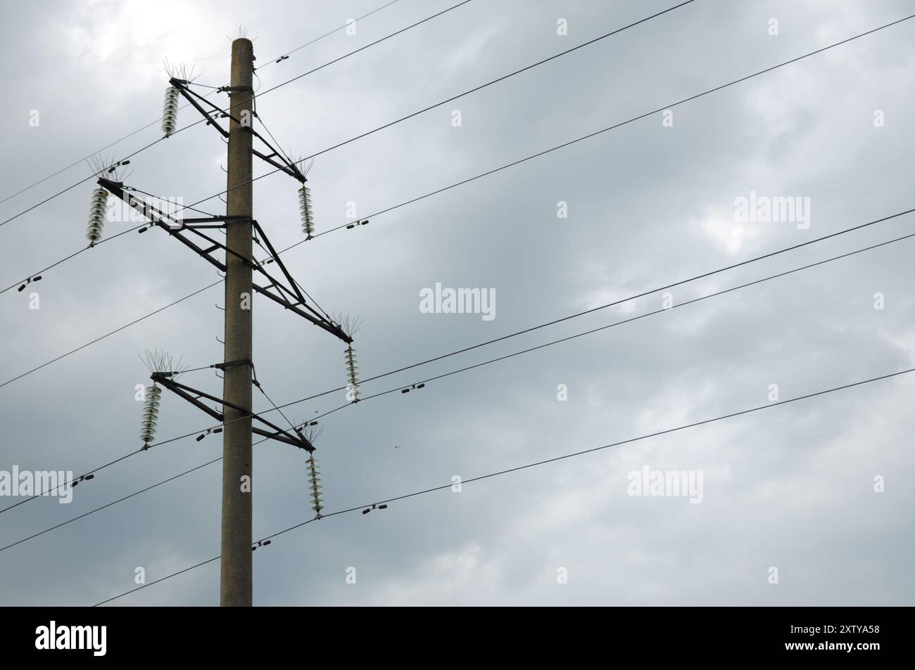 Concrete table of power lines hi-res stock photography and images - Alamy