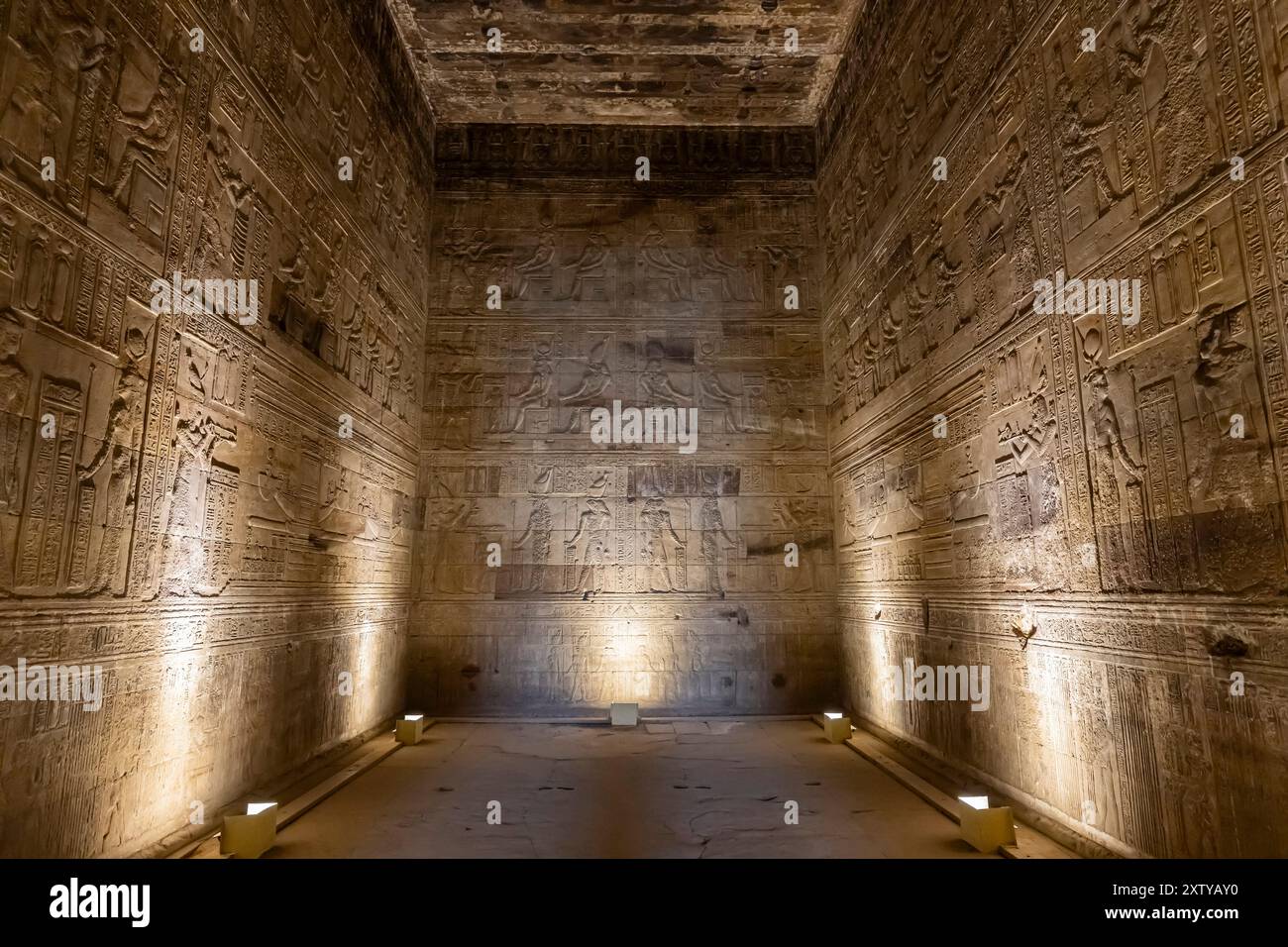 Temple of hathor at the dendera temple complex, egypt hi-res stock ...