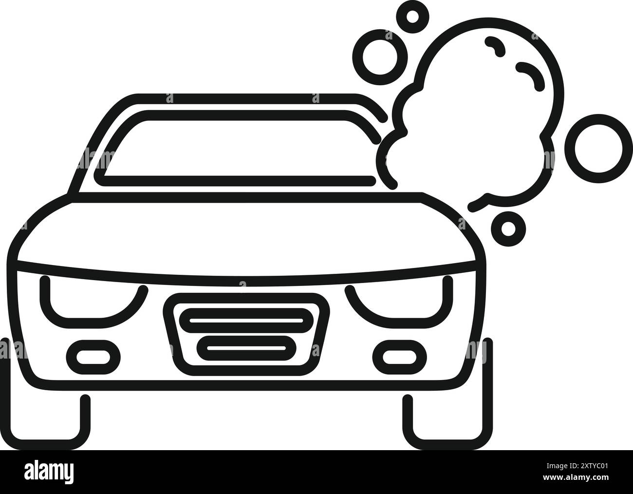 Washed the car Stock Vector Images - Alamy
