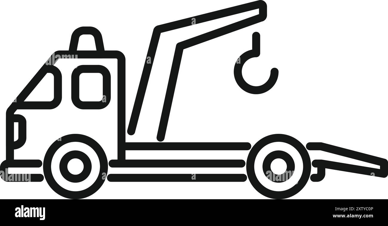 How To Draw A Simple Tow Truck