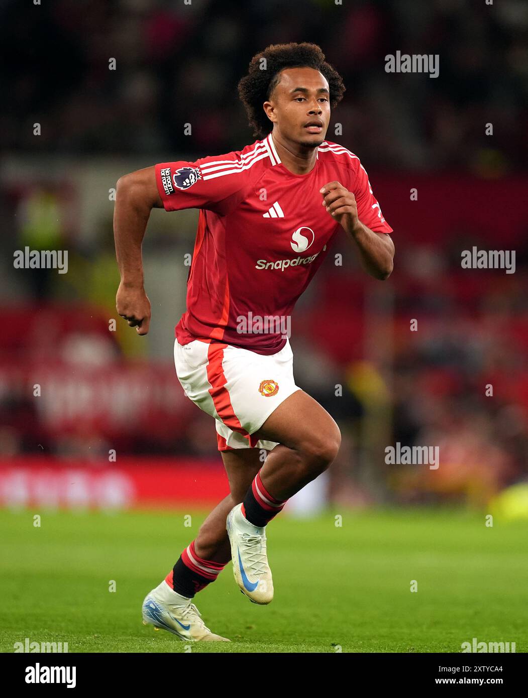 Manchester United's Joshua Zirkzee during the Premier League match at ...