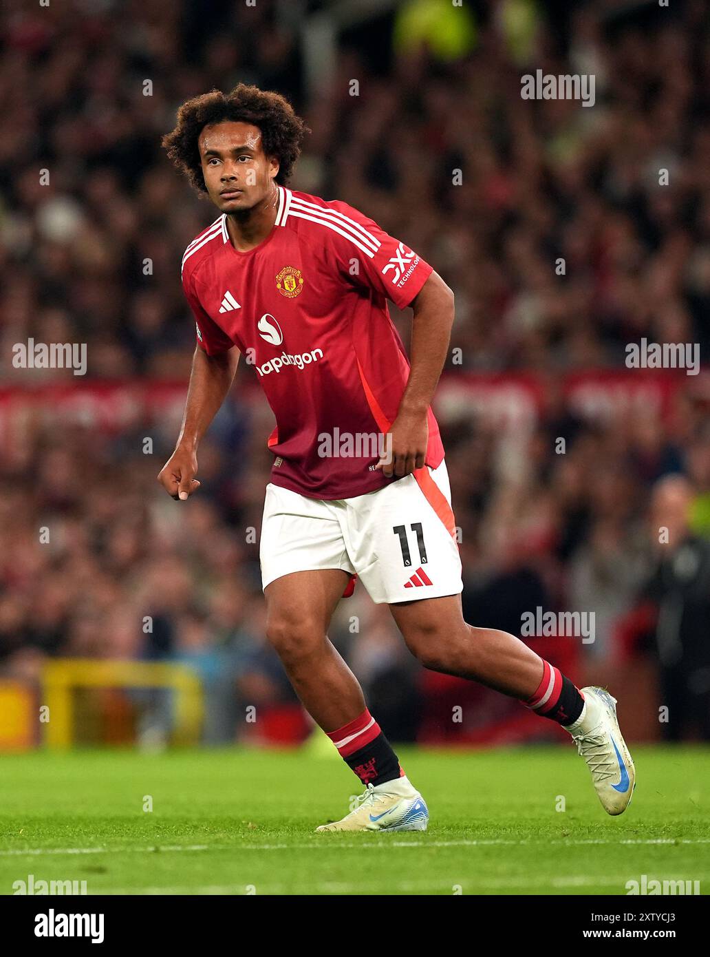 Manchester United's Joshua Zirkzee during the Premier League match at ...