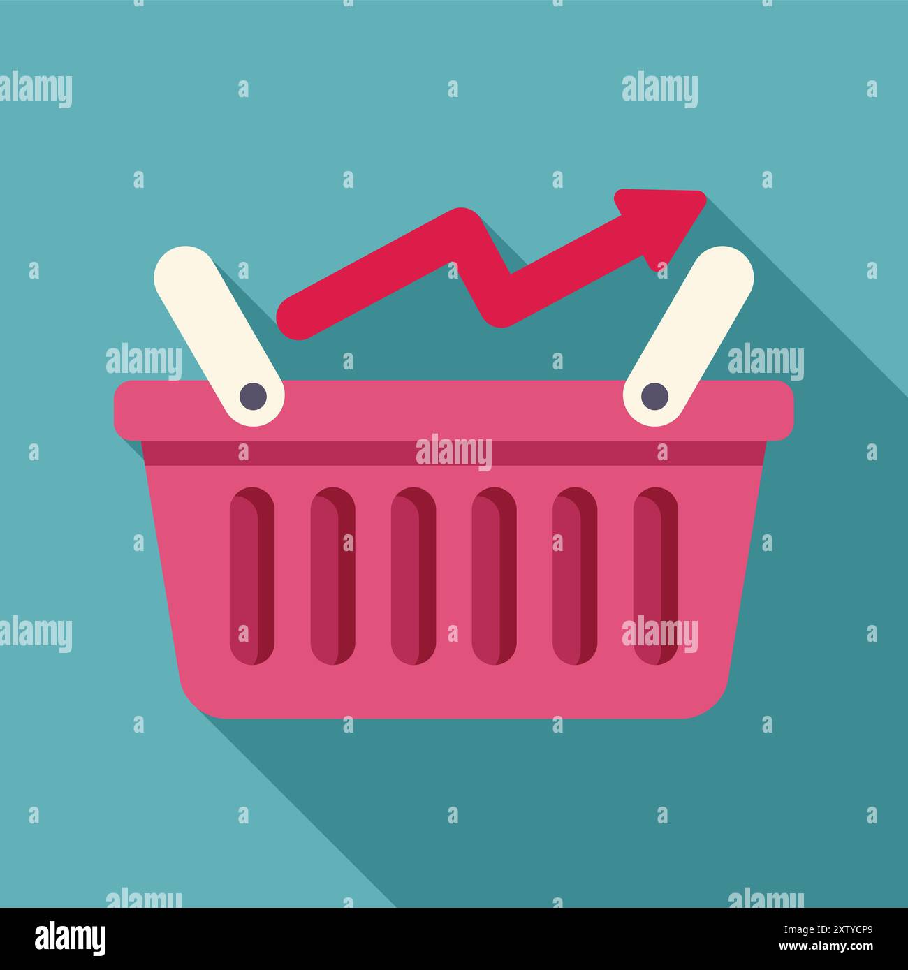 Shopping basket growing chart hi-res stock photography and images - Alamy