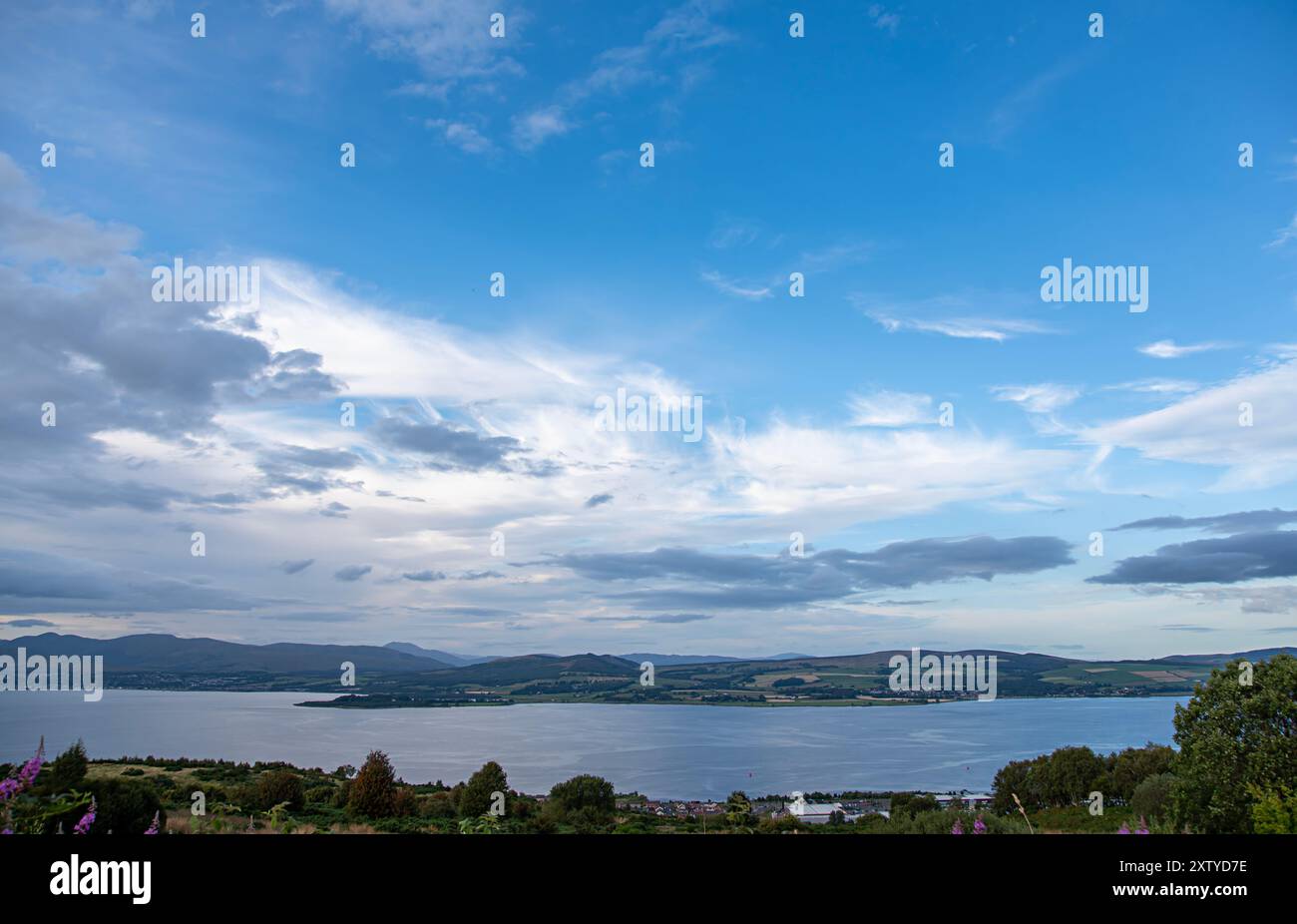 Landscape photography of beautiful blue sky with clouds, riverside ...