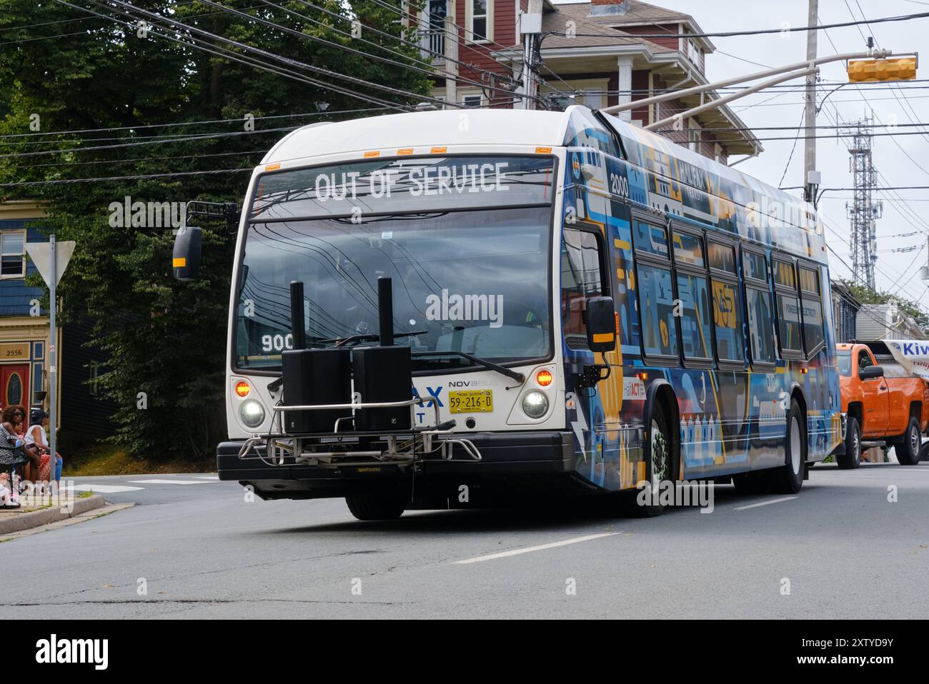 New Halifax Transit Electric bus on display during Natal day parade ...