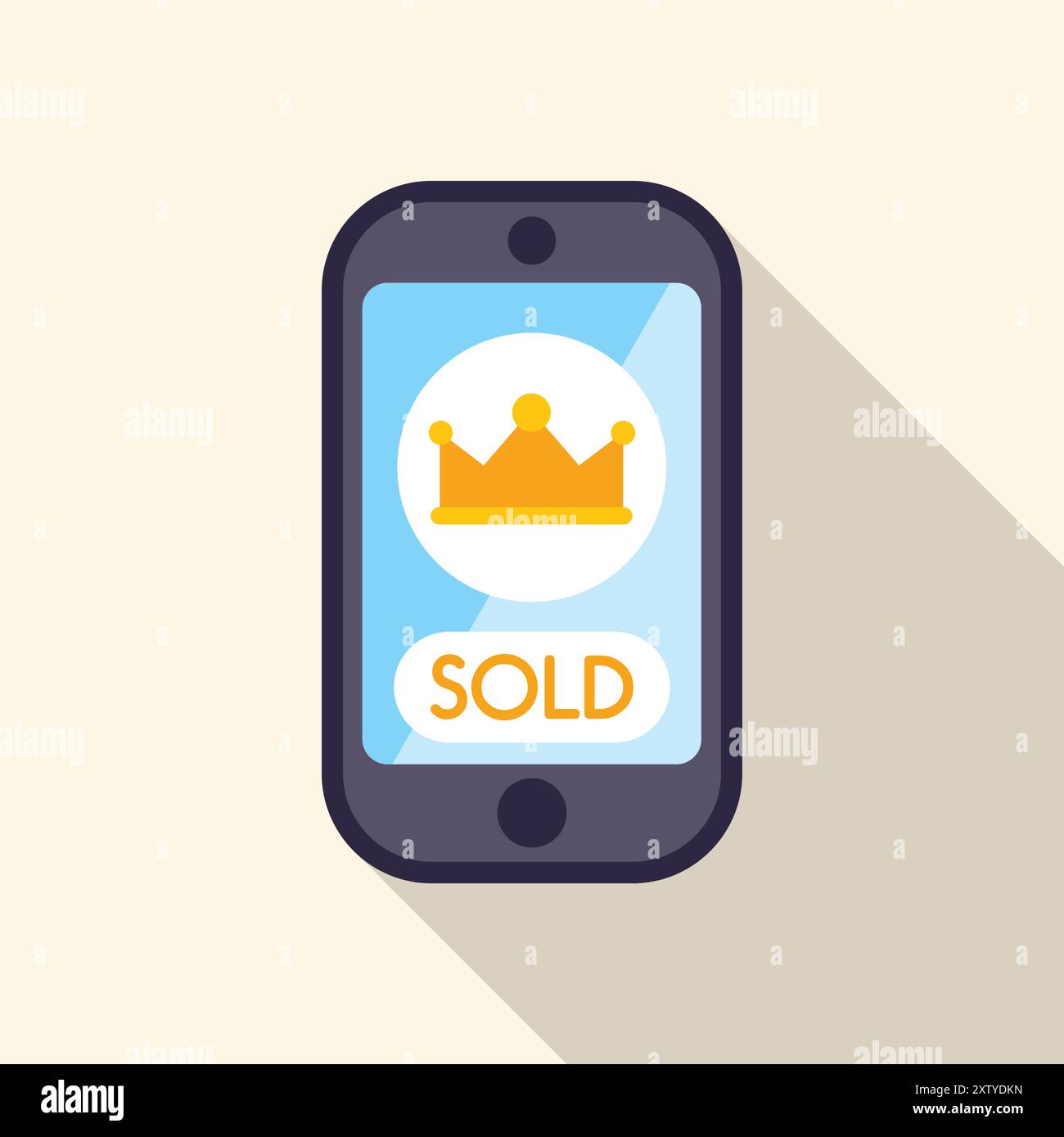 Winning at auction Stock Vector Images - Alamy