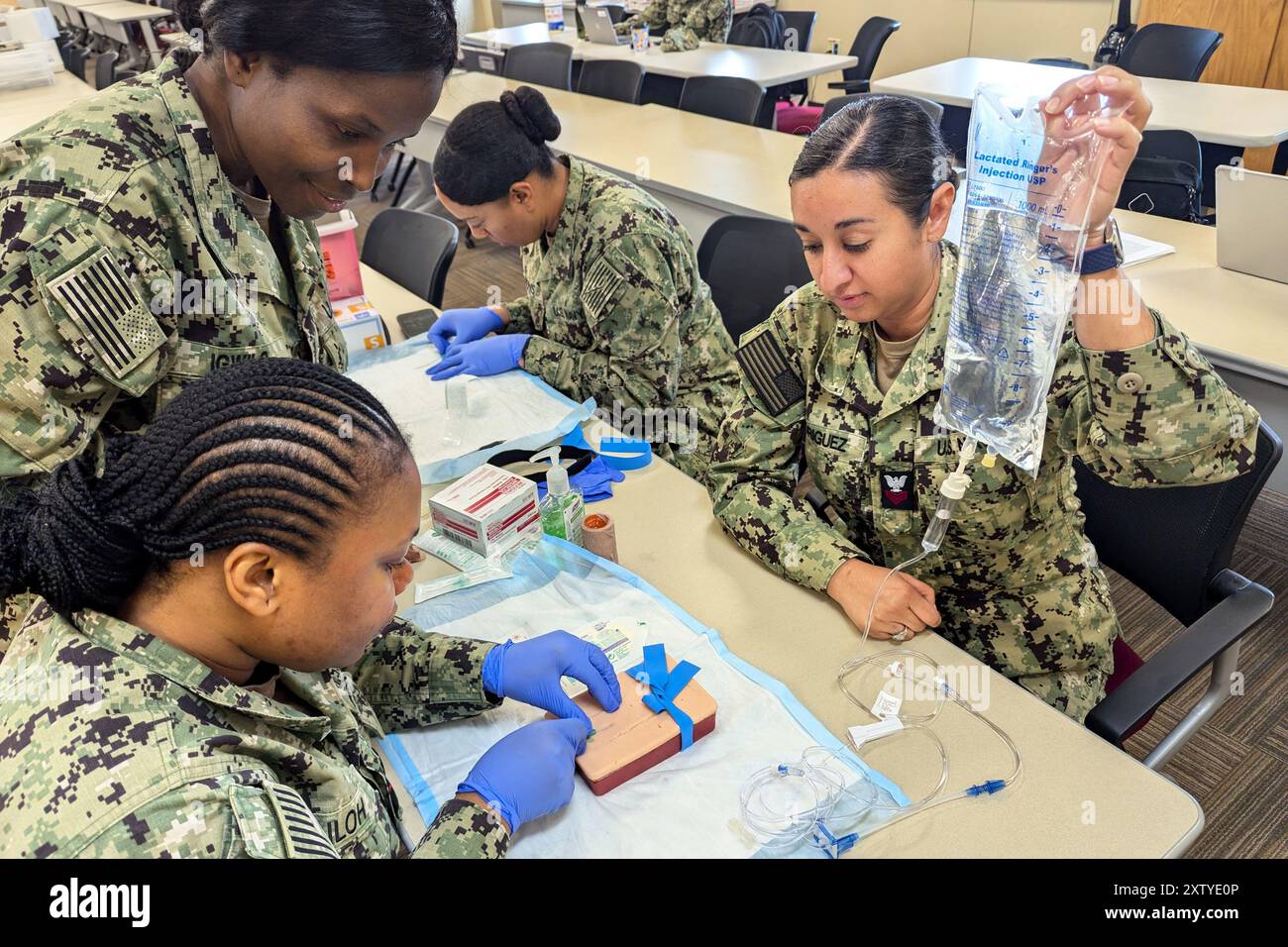 July 24, 2024 - Fort Drum, New York, USA - Navy Reservists with ...