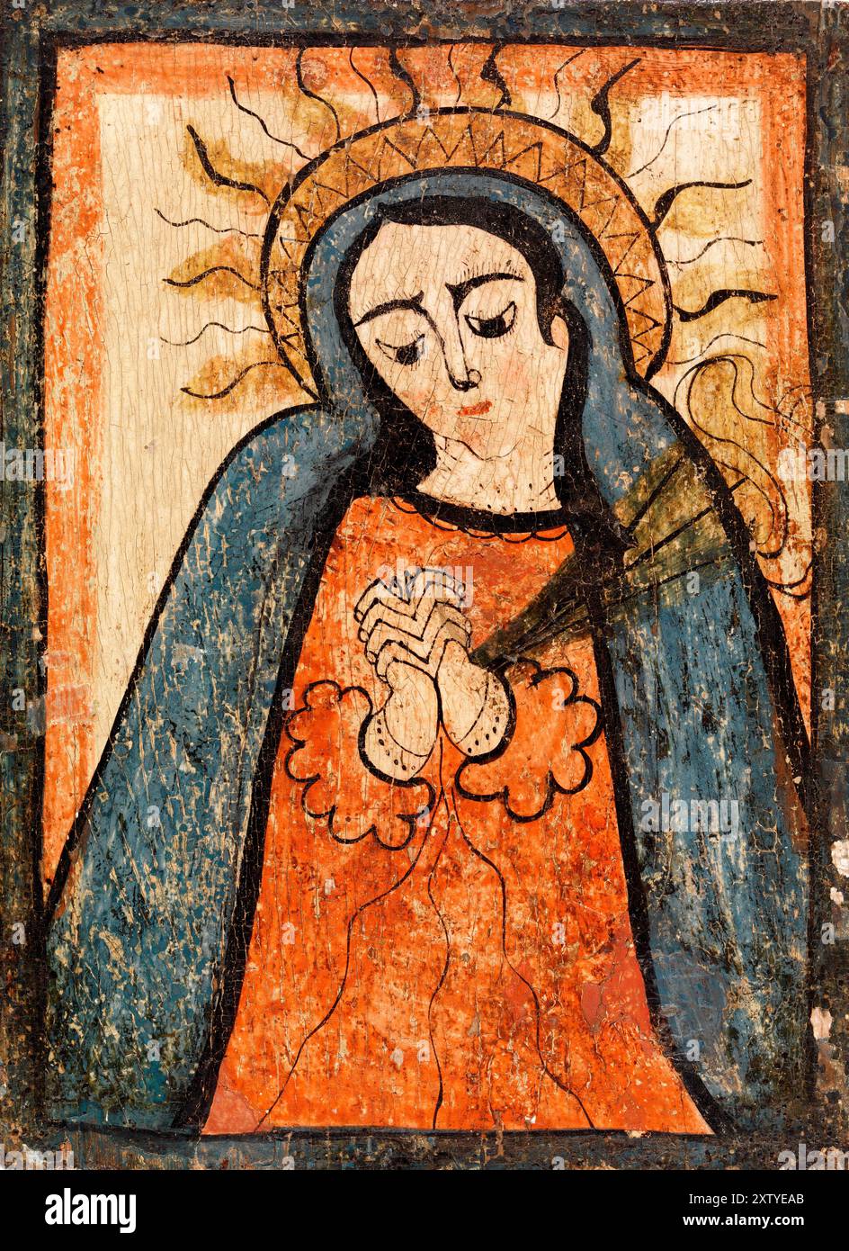 Our Lady of Sorrows (Nuestra Señora de los Dolores). Pedro Fresquis. c. 1800 Stock Photo - Alamy