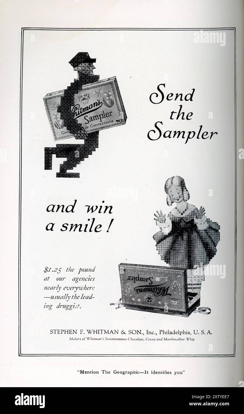 Vintage "The National Geographic Magazine" July 1919 issue advert, USA ...