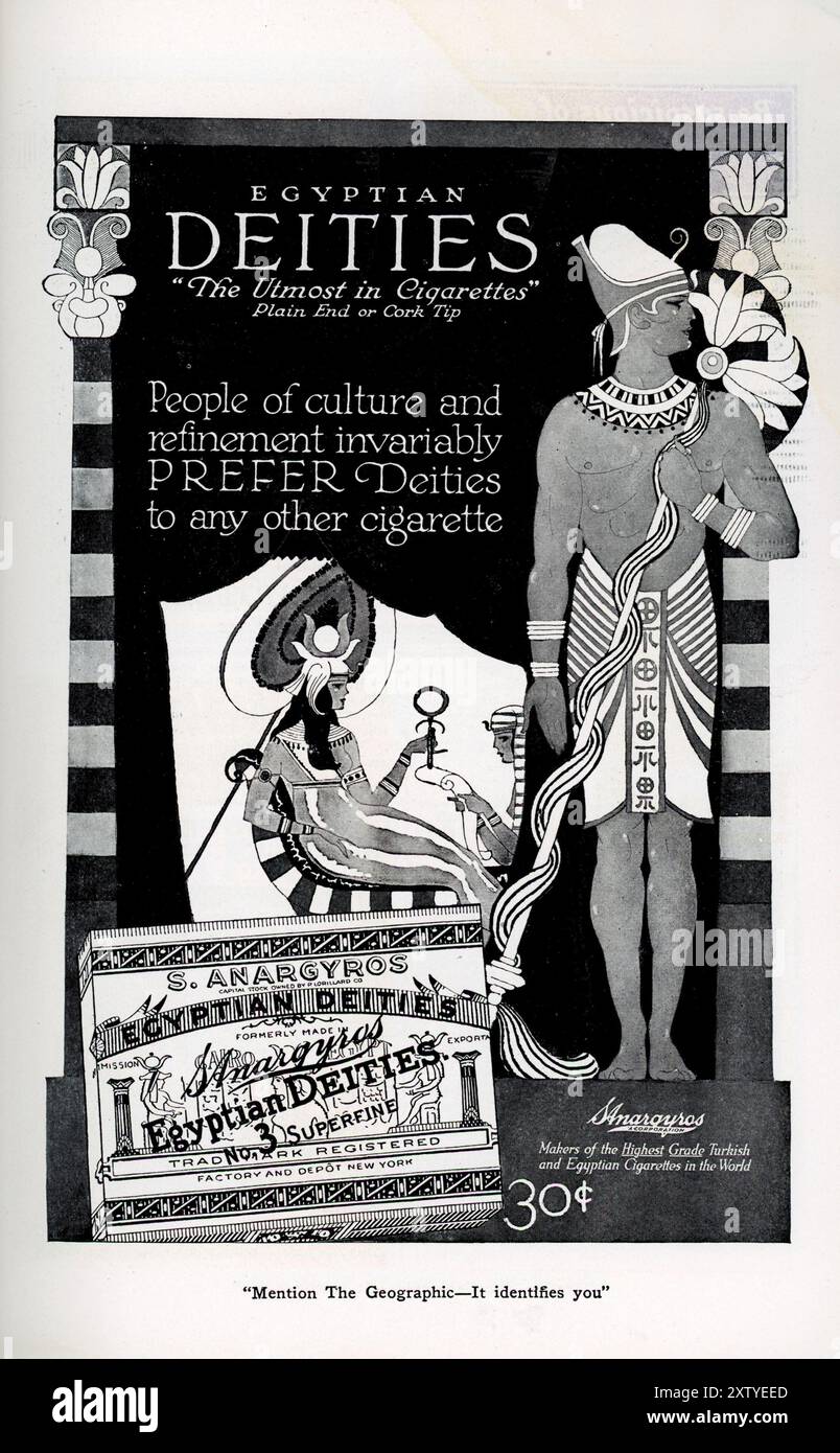 Vintage "The National Geographic Magazine" July 1919 issue advert, USA ...