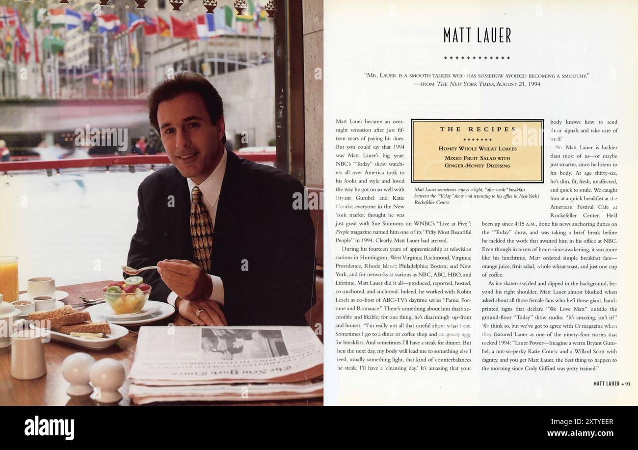 Pages from Robin Leach's Healthy Lifestyles Cookbook, 1995, featuring ...