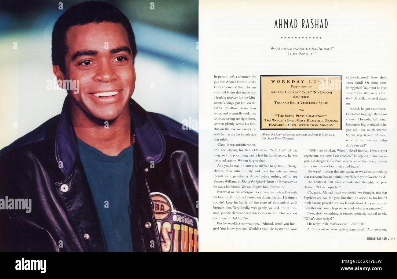 Pages from Robin Leach's Healthy Lifestyles Cookbook, 1995, featuring ...