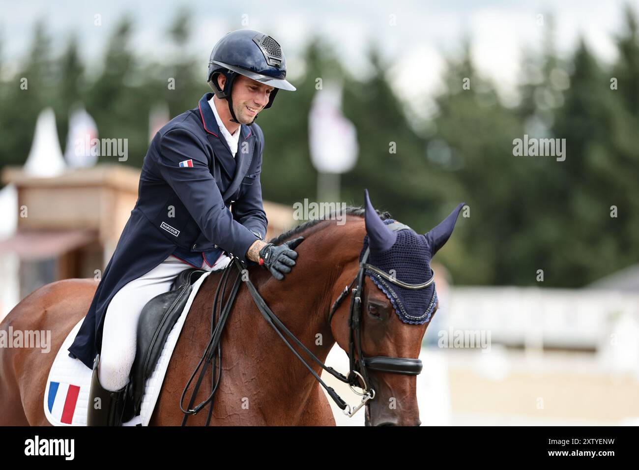 Alexis GOURY of France with Fara des Loges during the dressage of CCIO4 ...
