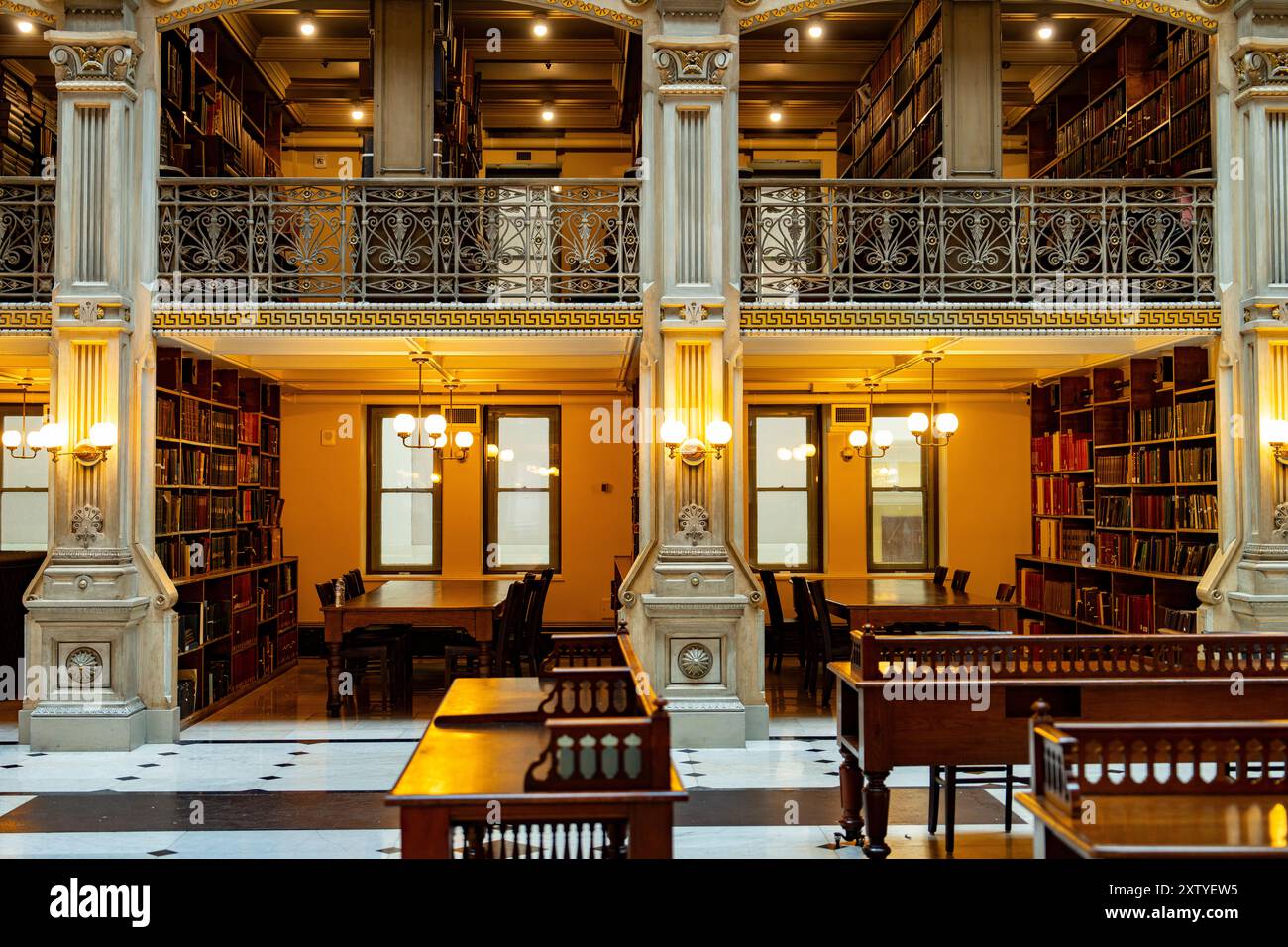 The Peabody Library in Baltimore, Maryland August 14, 2024 Stock Photo ...