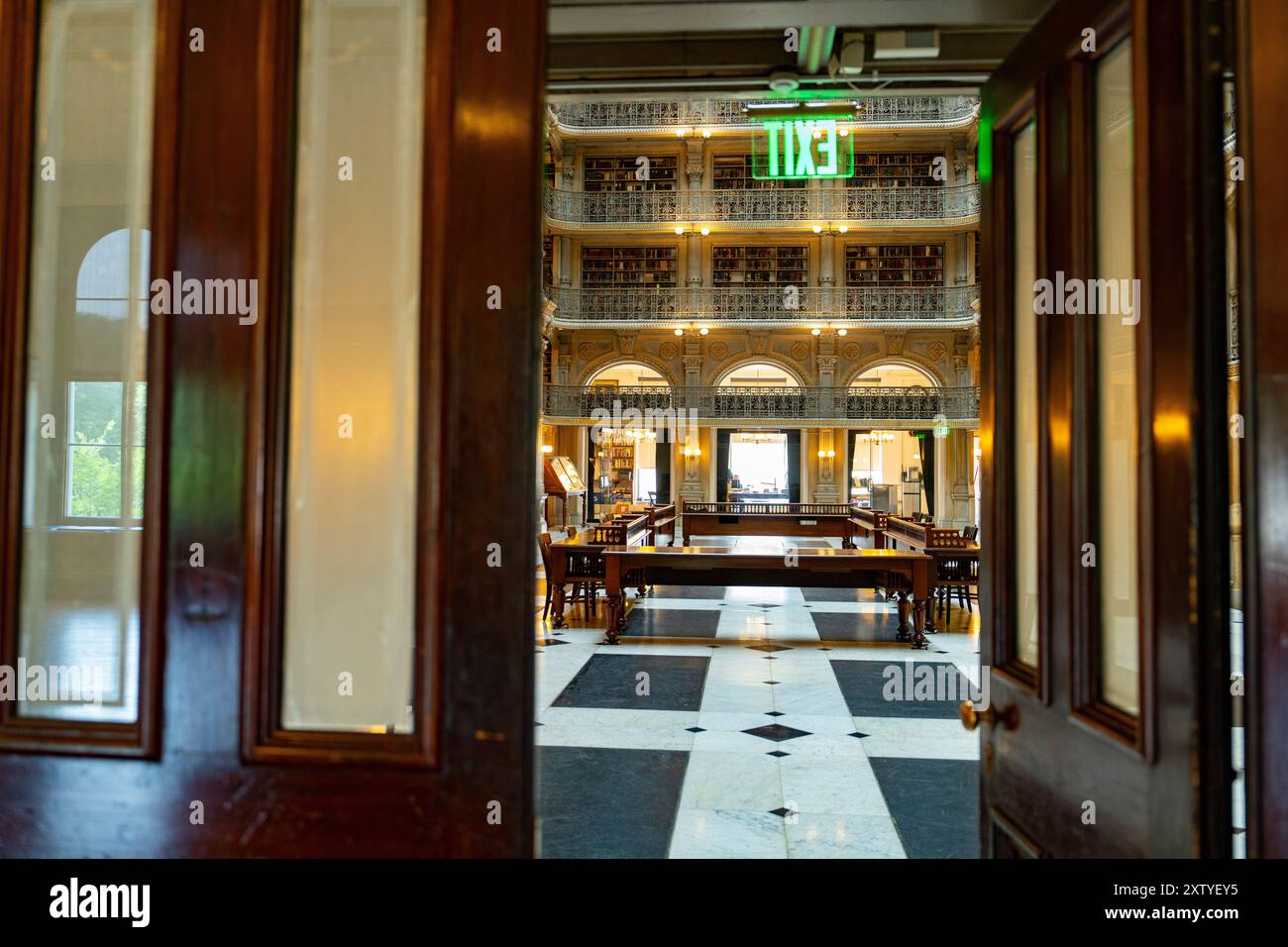 The Peabody Library in Baltimore, Maryland August 14, 2024 Stock Photo ...
