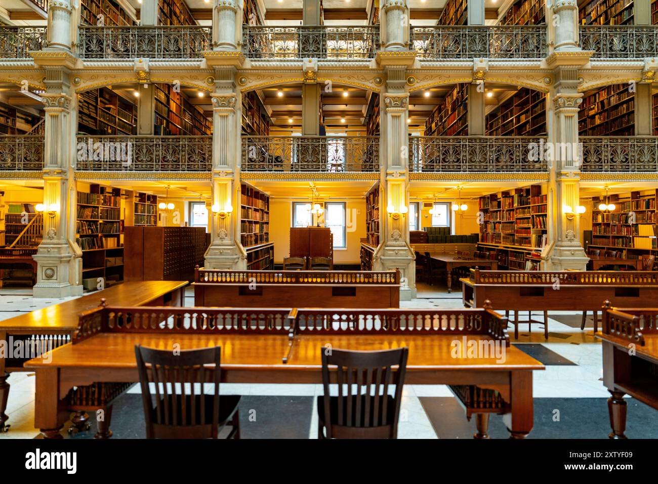 The Peabody Library in Baltimore, Maryland August 14, 2024 Stock Photo ...